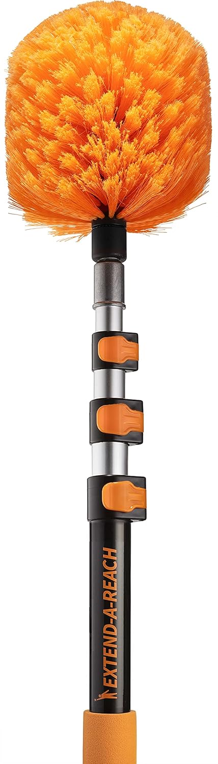 7-25 ft Cobweb Duster with Extension Pole // 30+ Foot High Reach Spider ...