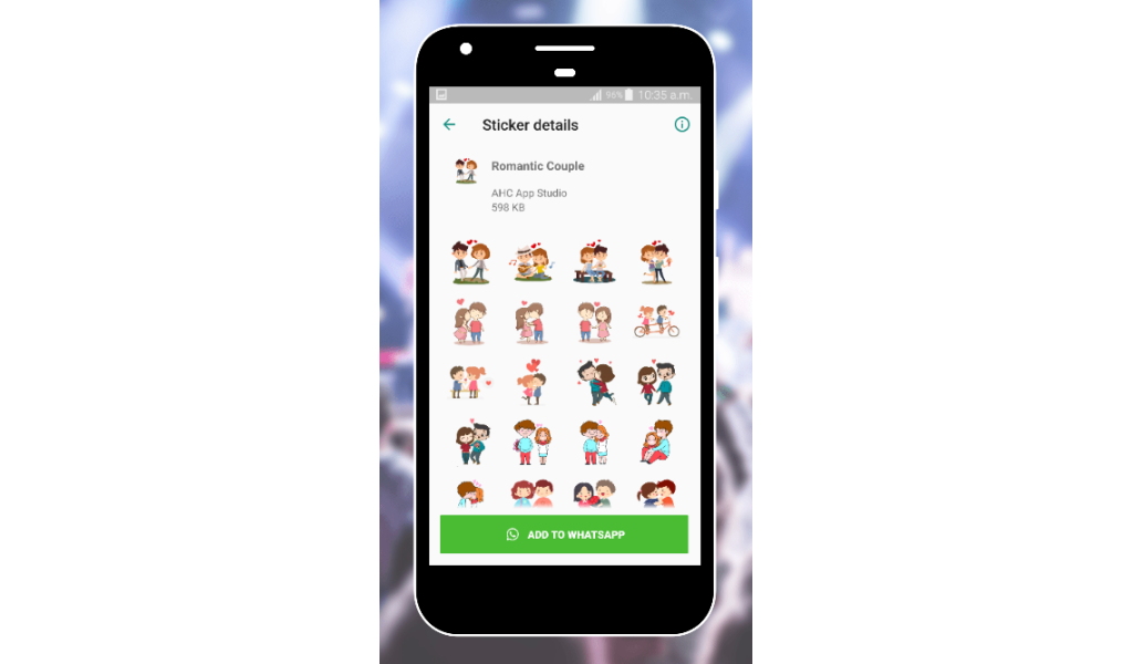 Aplicación New Romantic Couple Love Stickers 2020 en Amazon Appstore