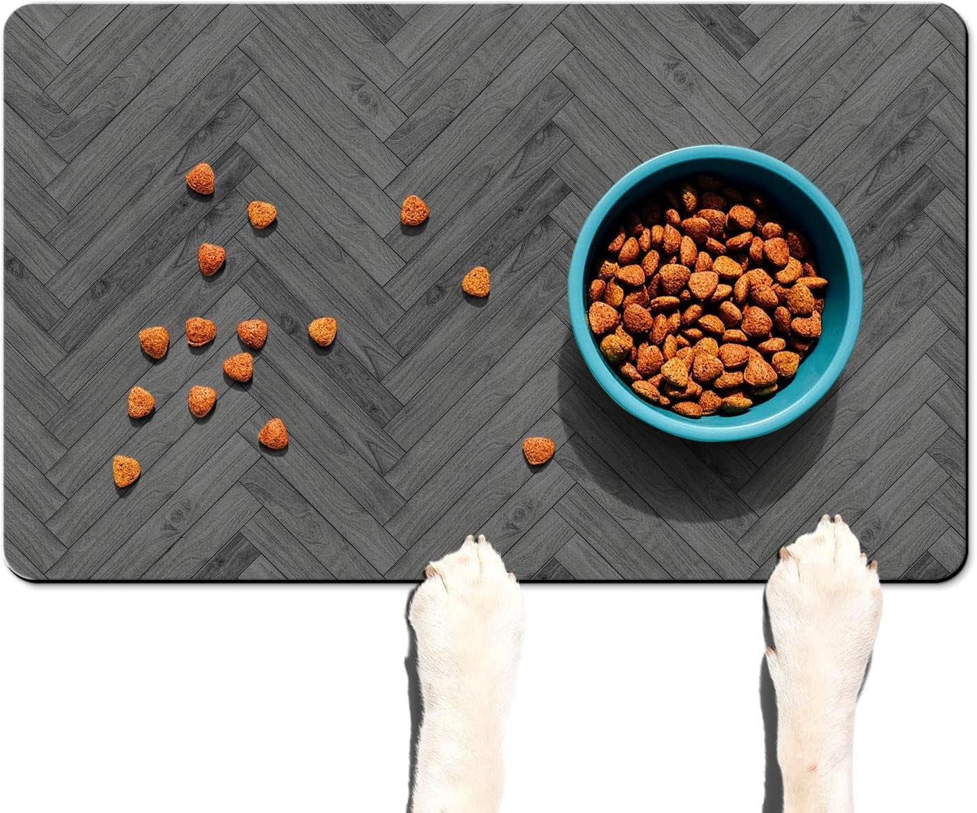 Amazon.com: Dog Food Mats for Floors Absorbent, Pet Cat Food Mat ...