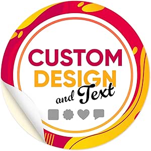 Amazon.com : Custom Stickers, Custom Stickers for Business Logo Vinyl ...