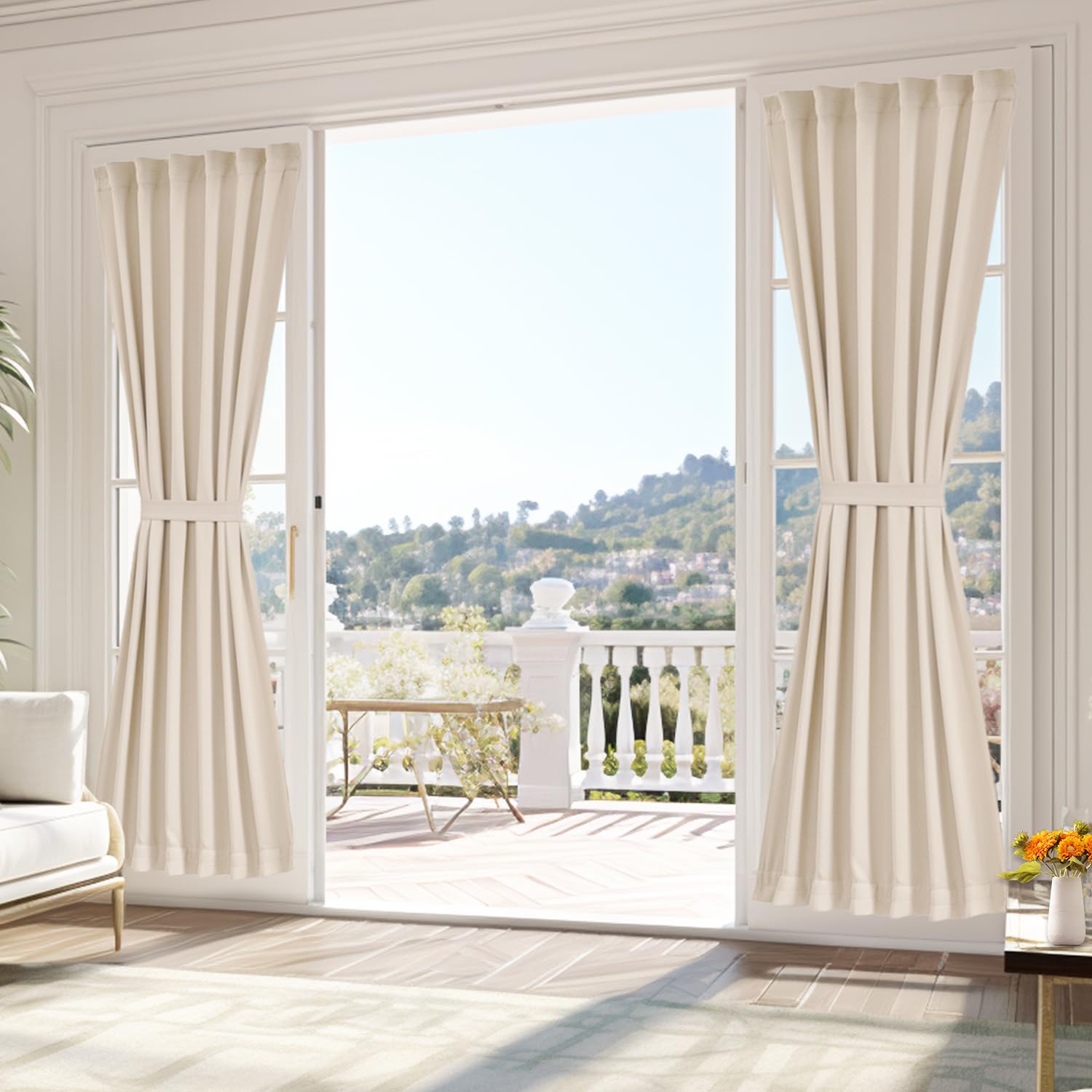 Amazon.com: Vatge Sidelight Curtains for Front Door Privacy, 80 inch ...