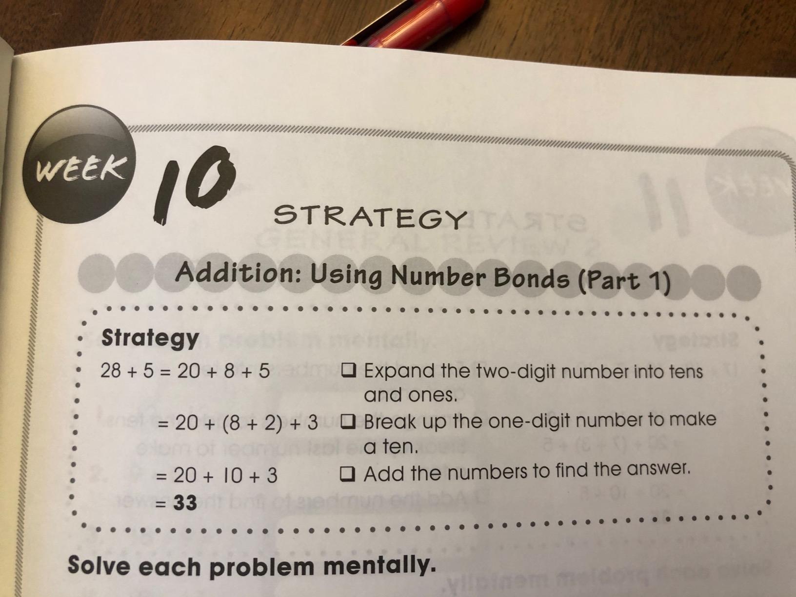 Singapore Math – Mental Math Level 1 Workbook for 2nd Grade, Paperback ...