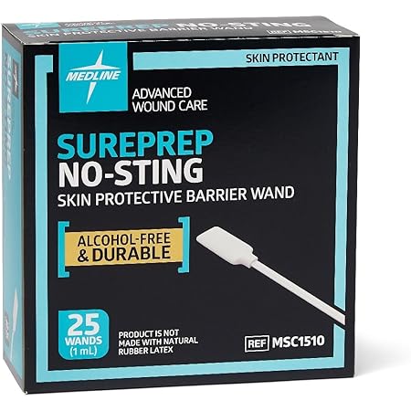 Amazon.com : Medline Sureprep No-Sting Skin Protectant, 1 mL Barrier ...
