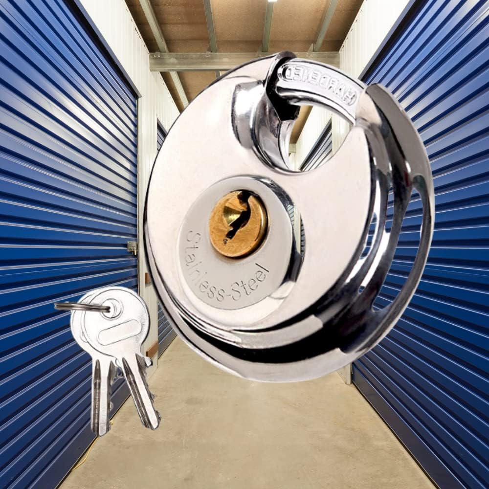 Pack of 120 Dynamite Locks Stainless Round Discus Padlock Keyed ...