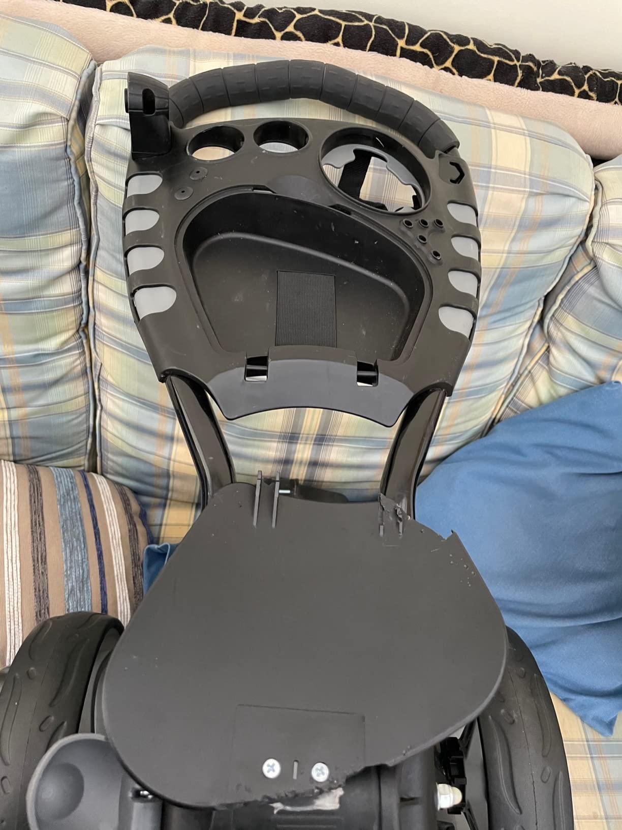 Caddymatic Golf 360° SwivelEase 3 Wheel Folding Golf Trolley (Black/Red ...