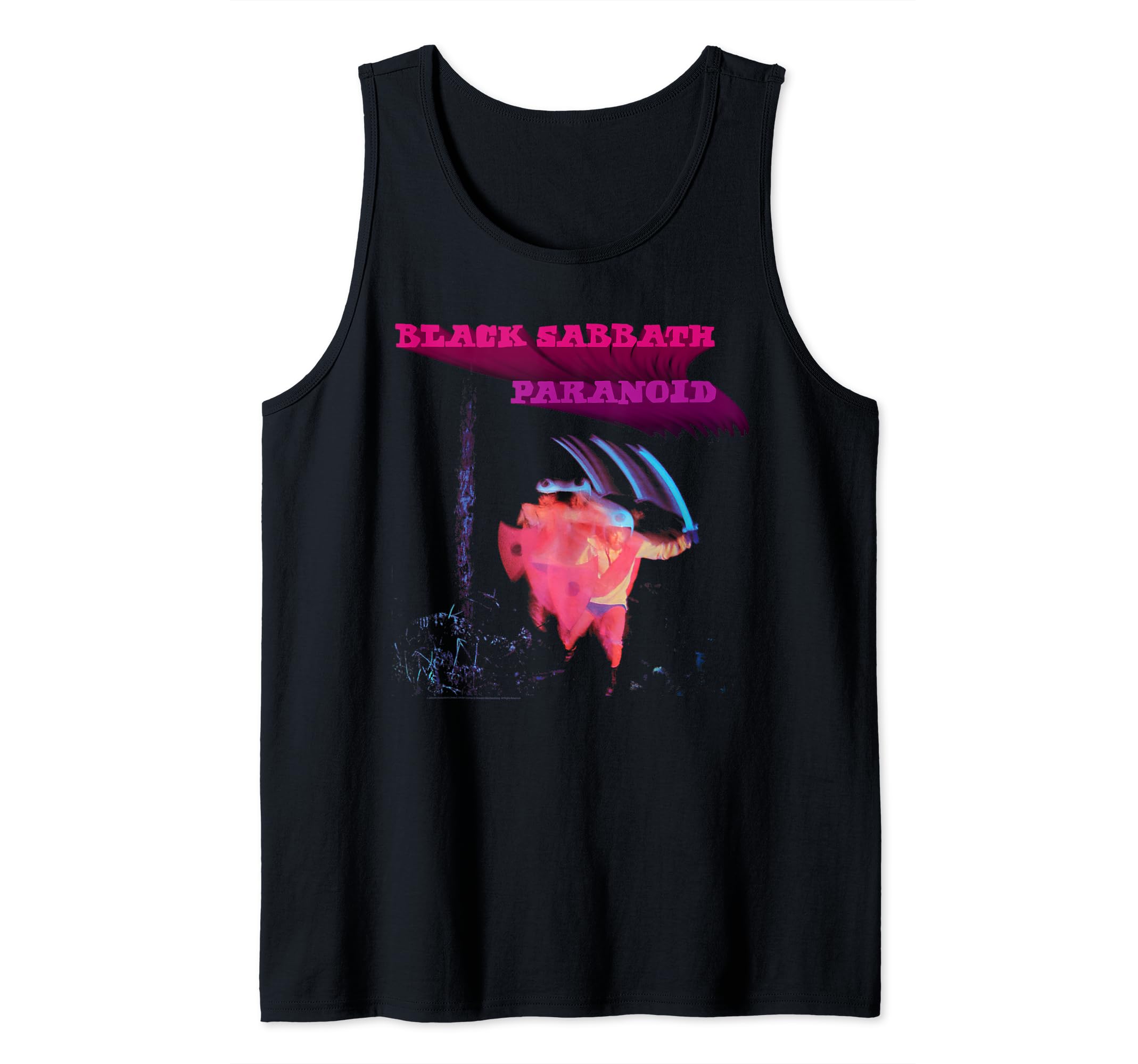 Amazon.com: Black Sabbath Official Paranoid Motion Trails Tank Top ...