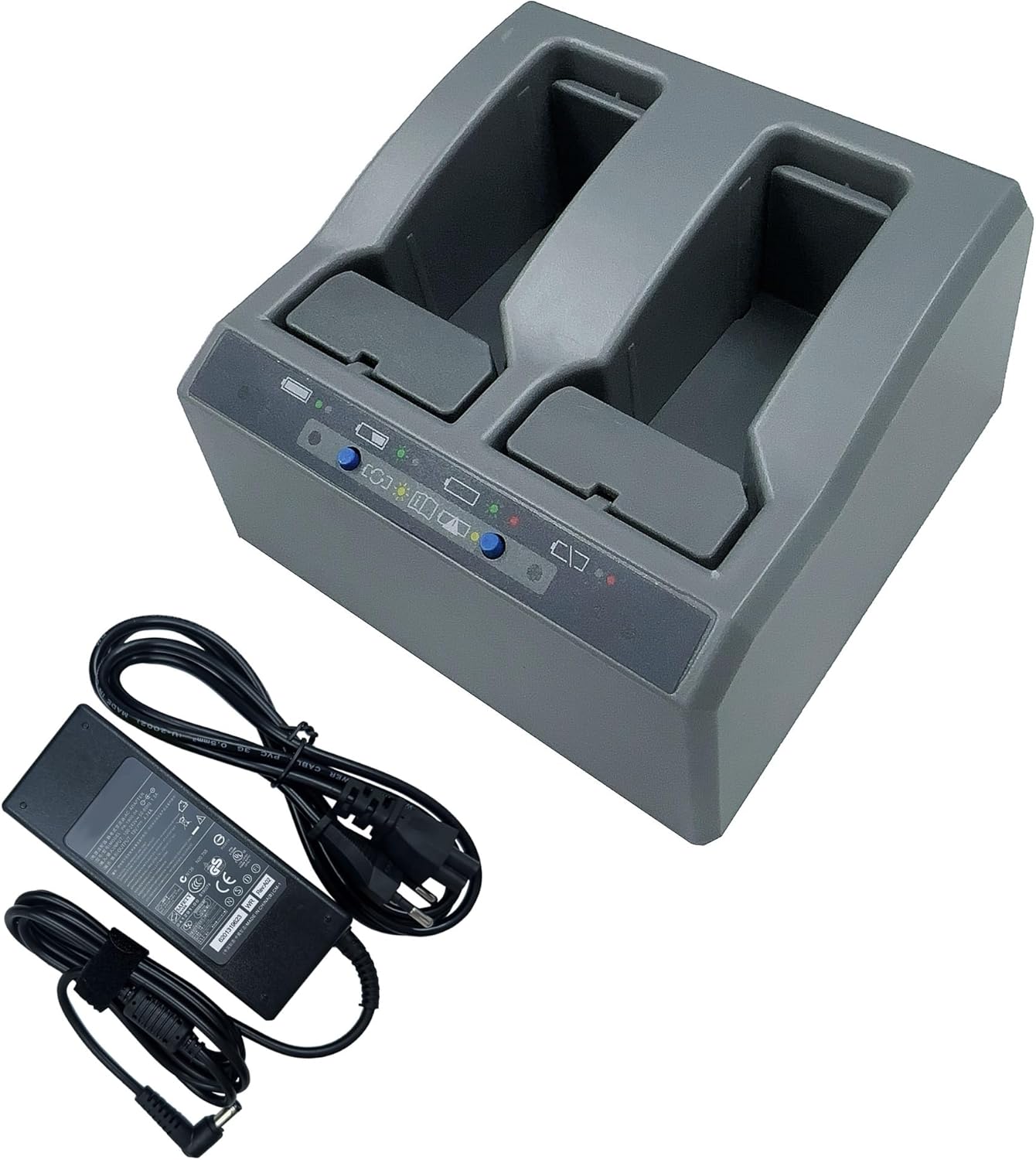 Dual Slots Battery Charger for Trimble R4 R6 R7 R8 R10 R12, S3 S5 S6 S7 ...