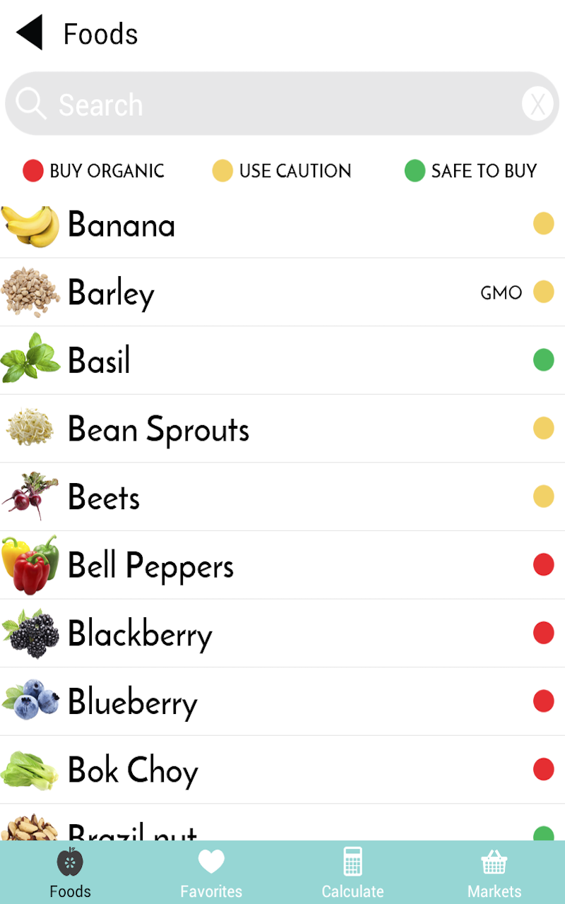 Smart Foods - Organic Diet Buddy - App on Amazon Appstore