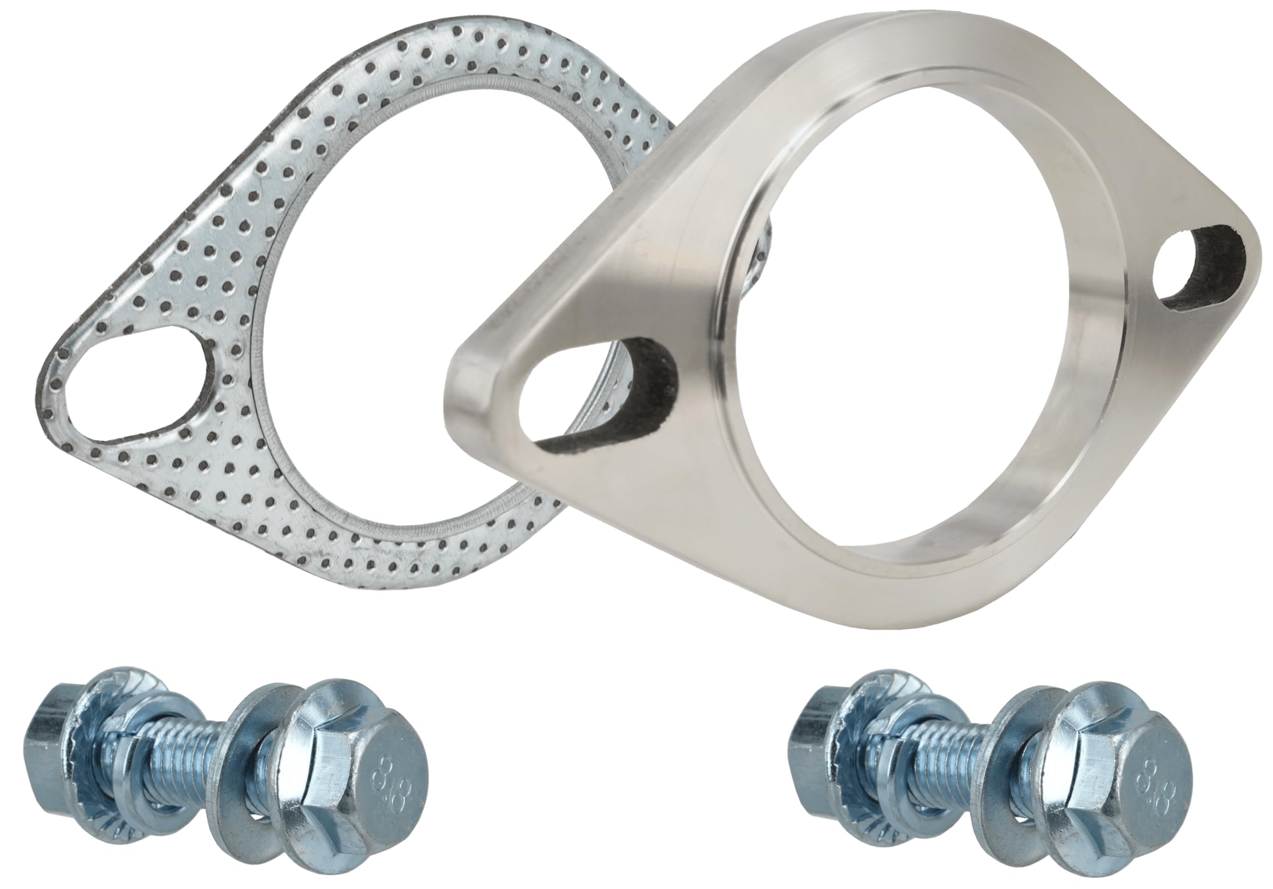 Amazon.com: SHINTONES 2.5 Inch 2 Bolt Exhaust Flange and Gasket ...