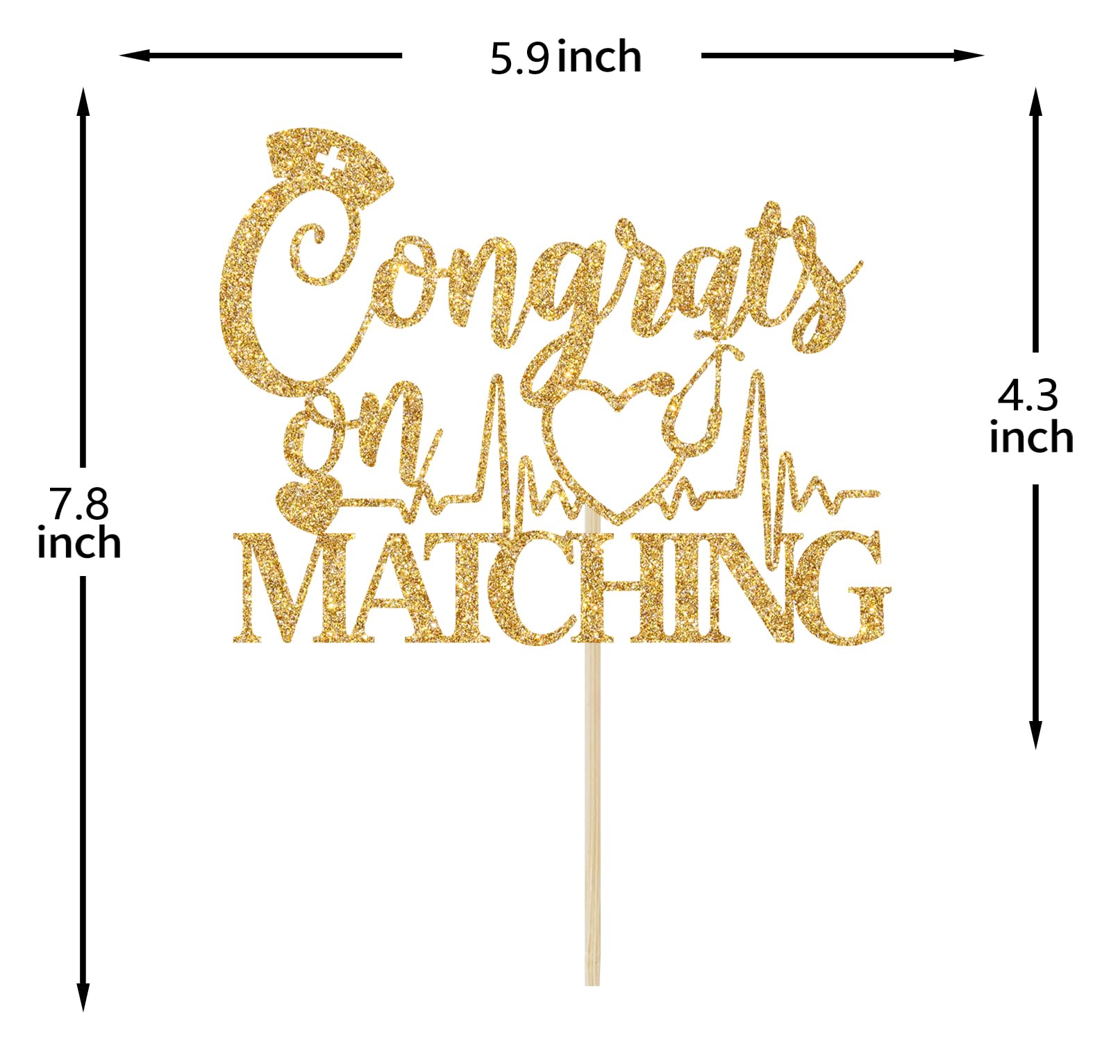 Snapklik.com : Congrats On Matching Cake Topper, Happy Match Day ...