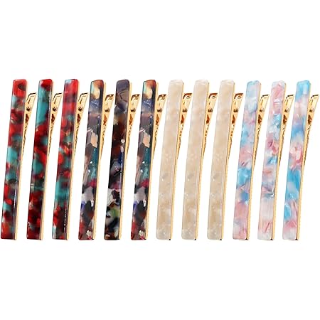 Amazon.com : Keopel 30pcs Resin Hair Clips Set, Acrylic Alligator Clips ...