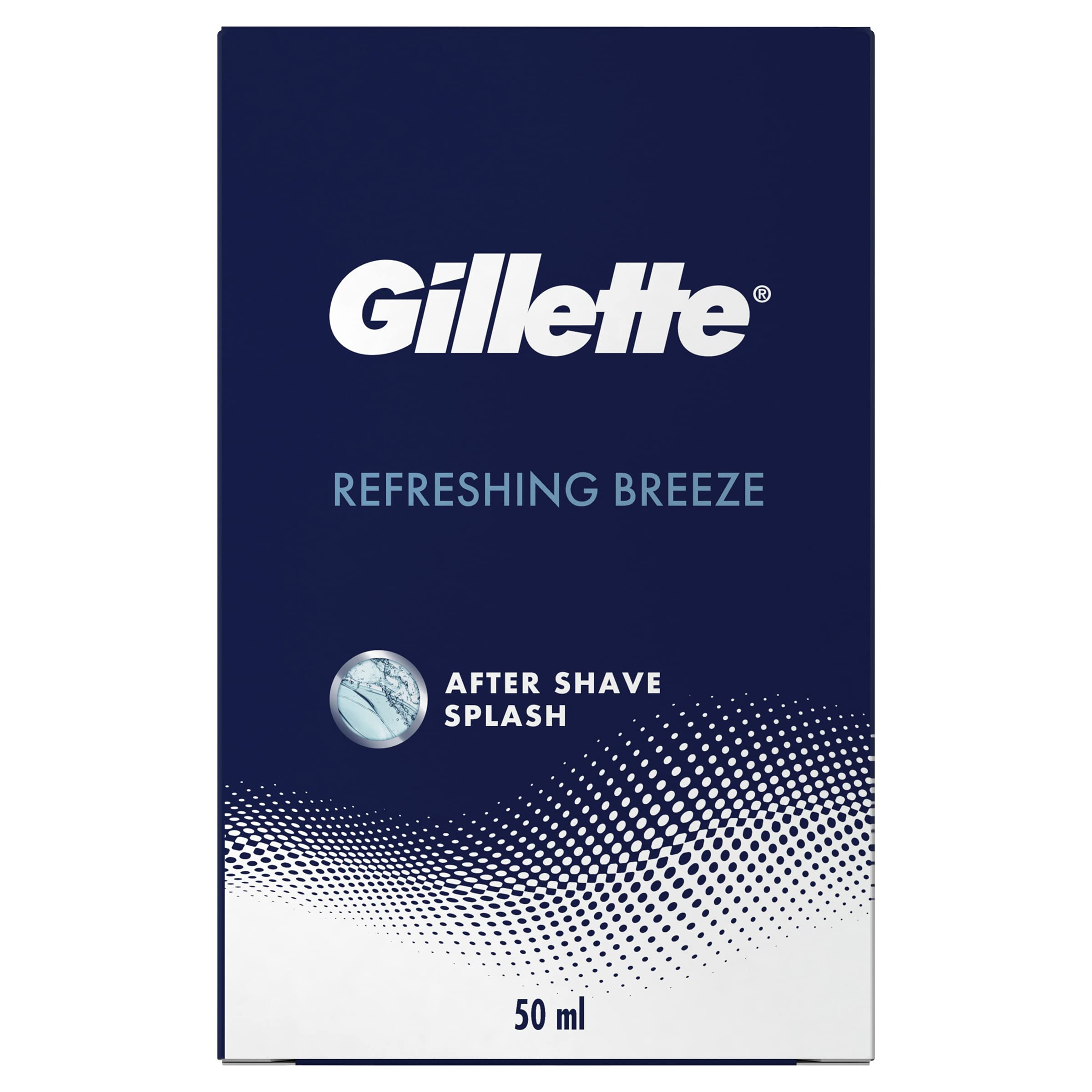 Gillette After Shave Splash Refreshing Breeze, 50ml : Amazon.com.au ...