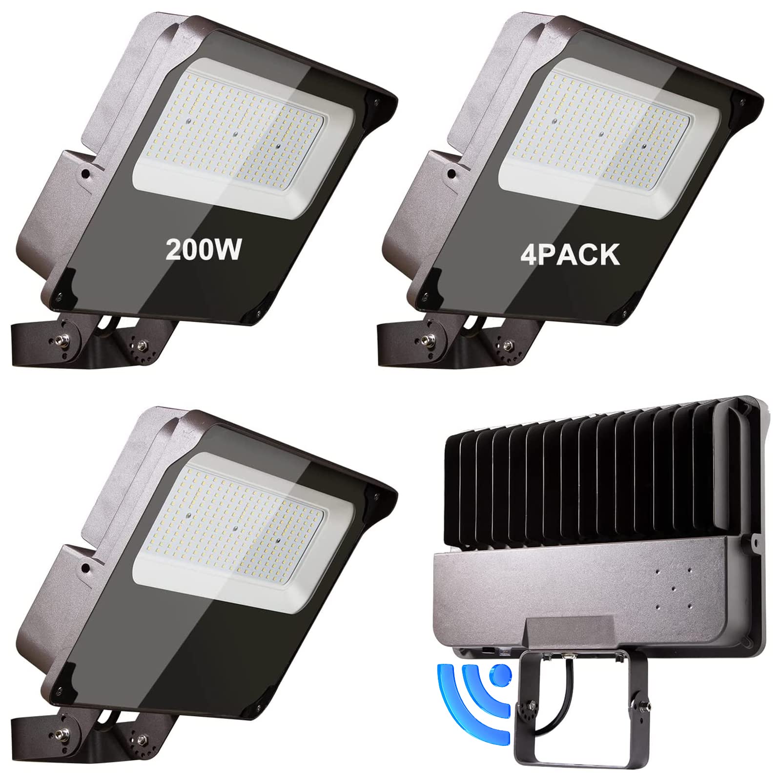 Lightdot 200W LED Flood Light Outdoor 5000K 28000Lm (1200W Equivalent ...