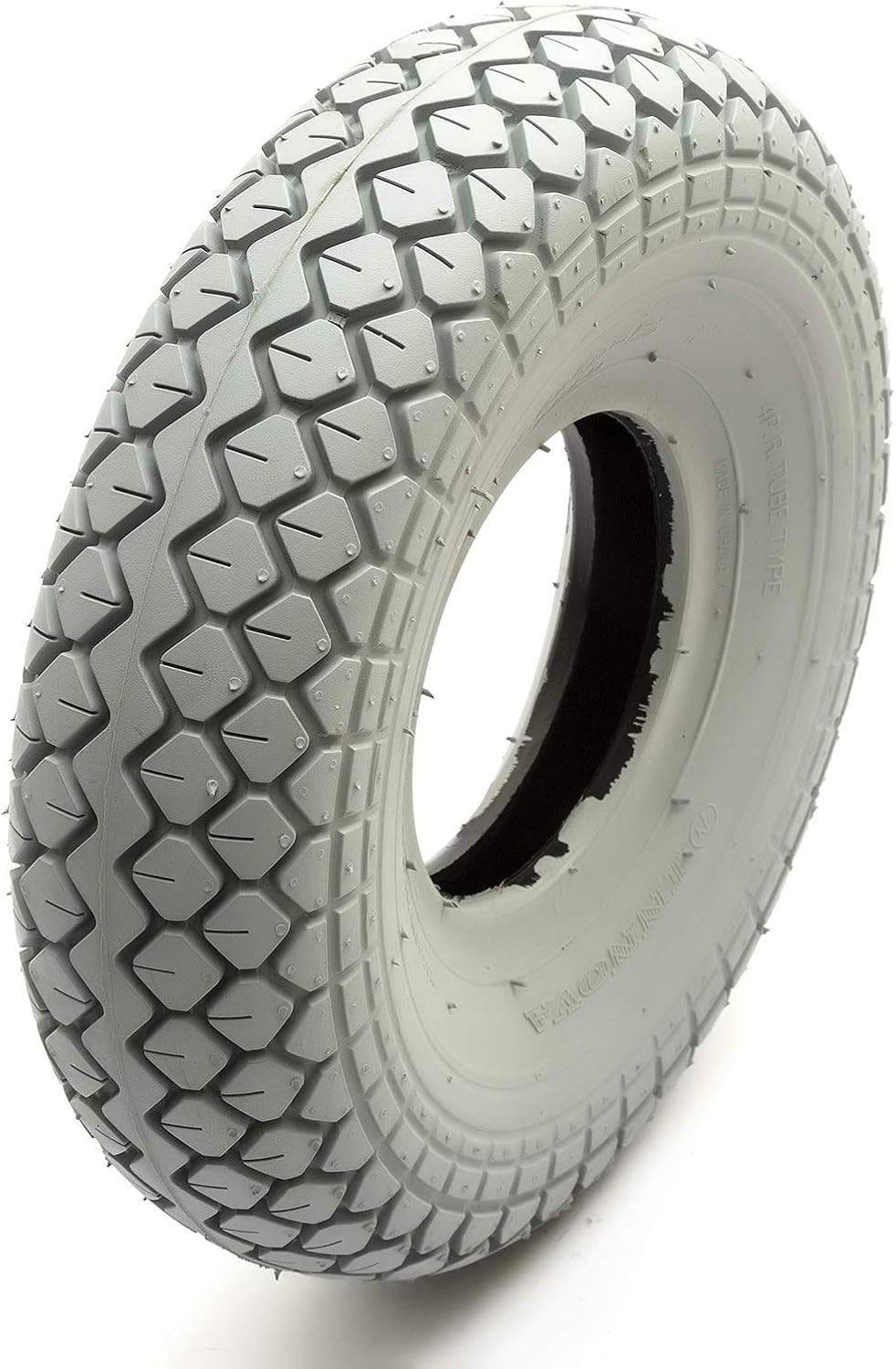 2 x Replacement Tyres 330x100 Grey Diamond Block Tread Fit Mobility ...