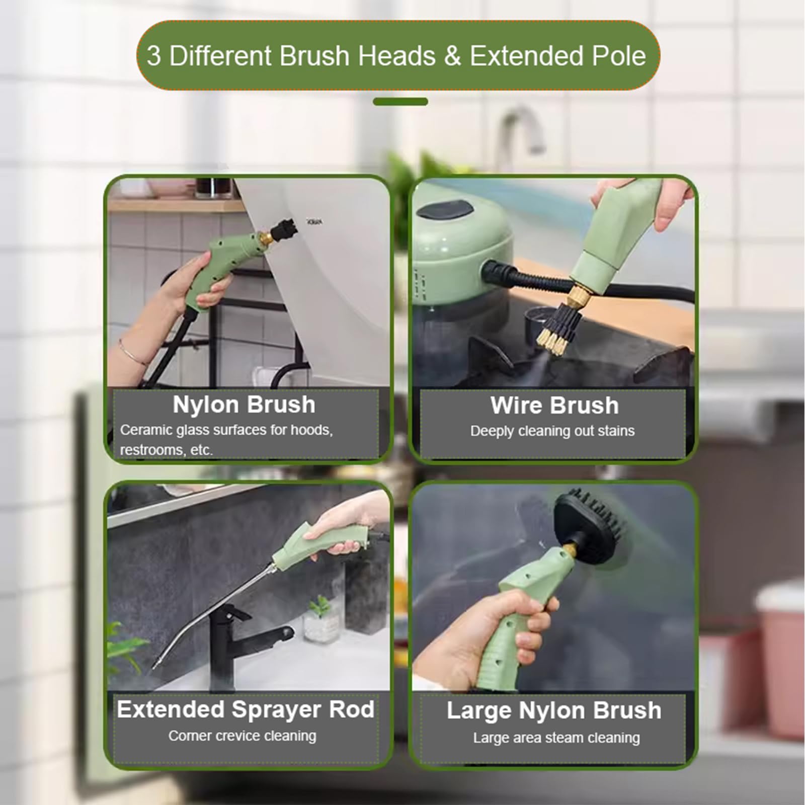 Snapklik.com : Handheld Clean Steamer, 2500W, High Temperature ...