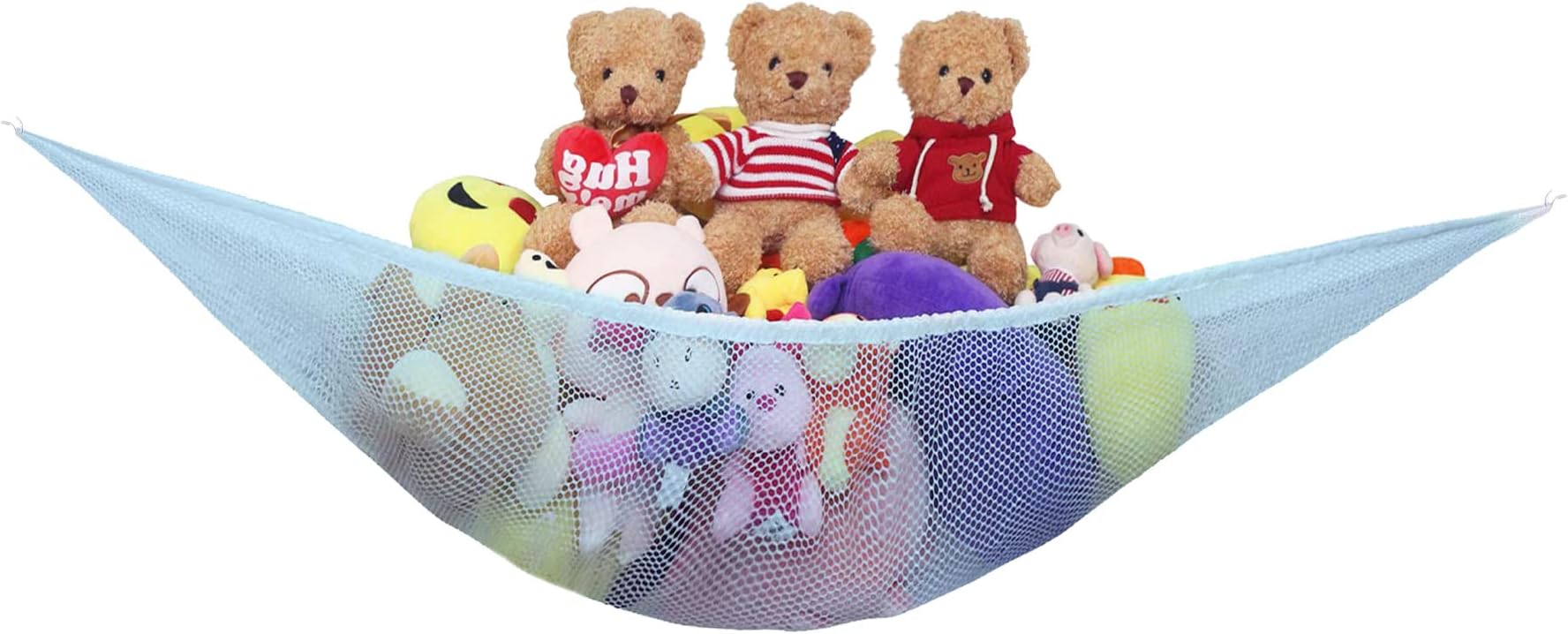 JAMES Large Toy Hammock With Net & Durable Hooks for Stuffed Animals ...