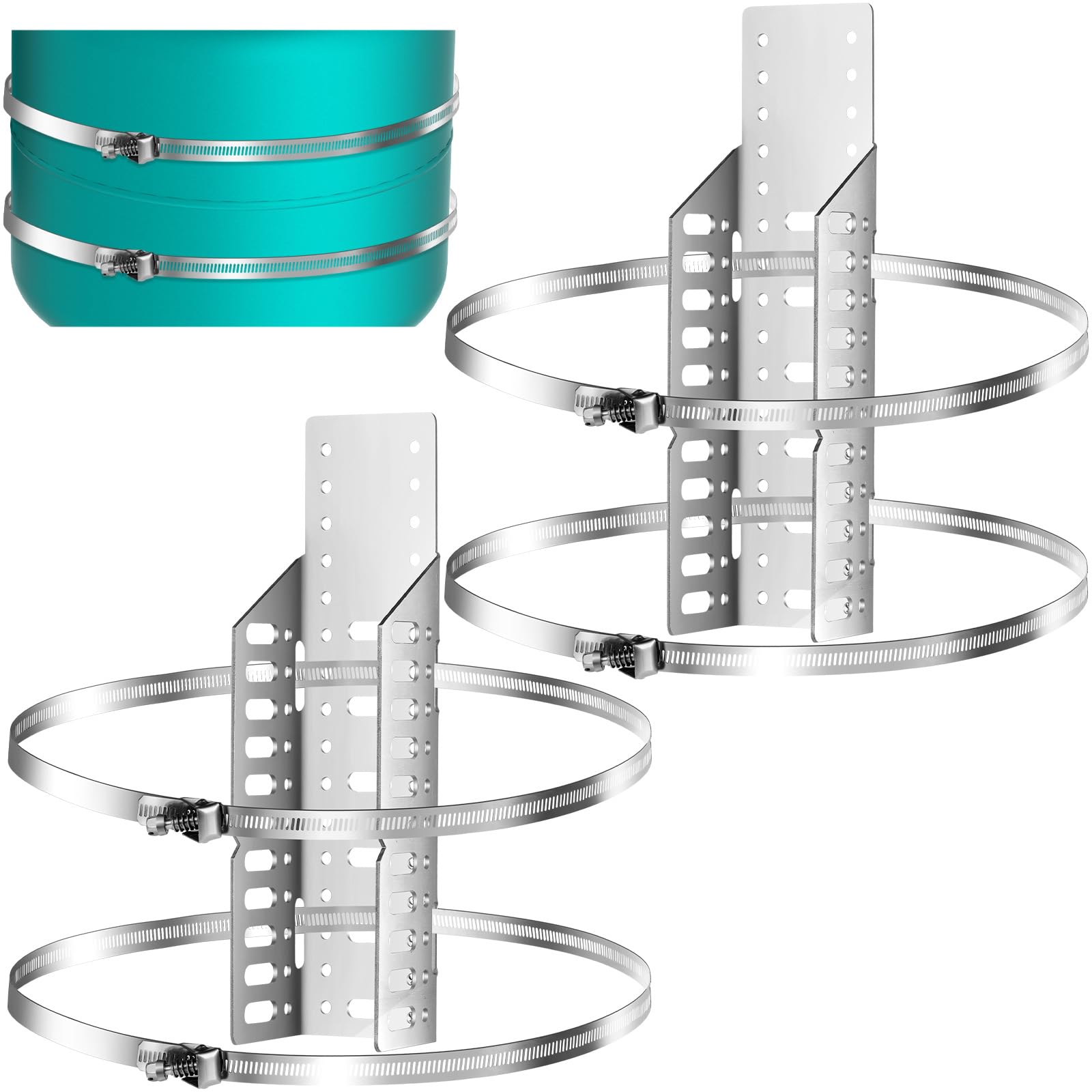 Amazon.com: Blulu 2 Set Expansion Tank Mounting Bracket Thermal ...