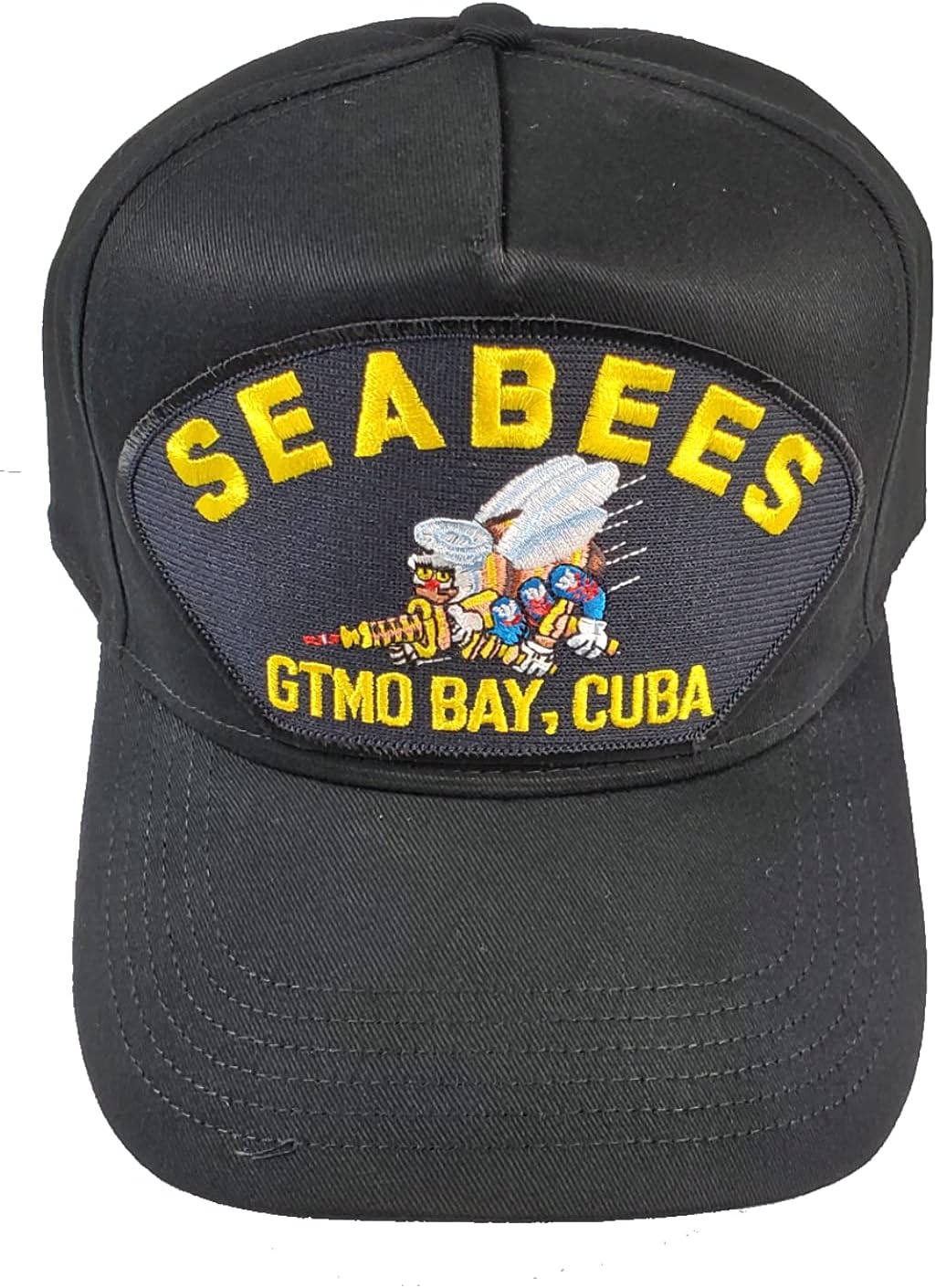 Seabees Guantanamo Bay, Cuba HAT - Black - Veteran Owned Business at ...