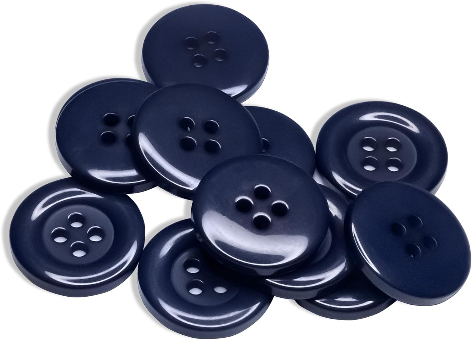 Amazon.com: Pack of 12 Navy Sewing Buttons 0.75 inch Crafts Buttons 4 ...