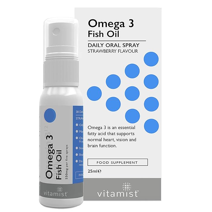 Buy Omega 3 Fish Oil 550mg Oral Spray - Maximum Strength, Odorless ...