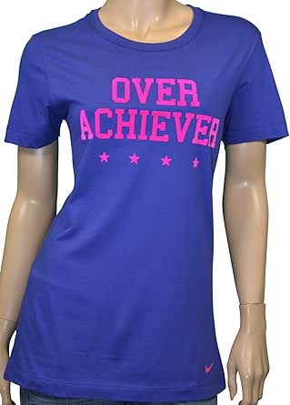 NIKE Women's Over Achiever Shirt-Purple at Amazon Women’s Clothing ...