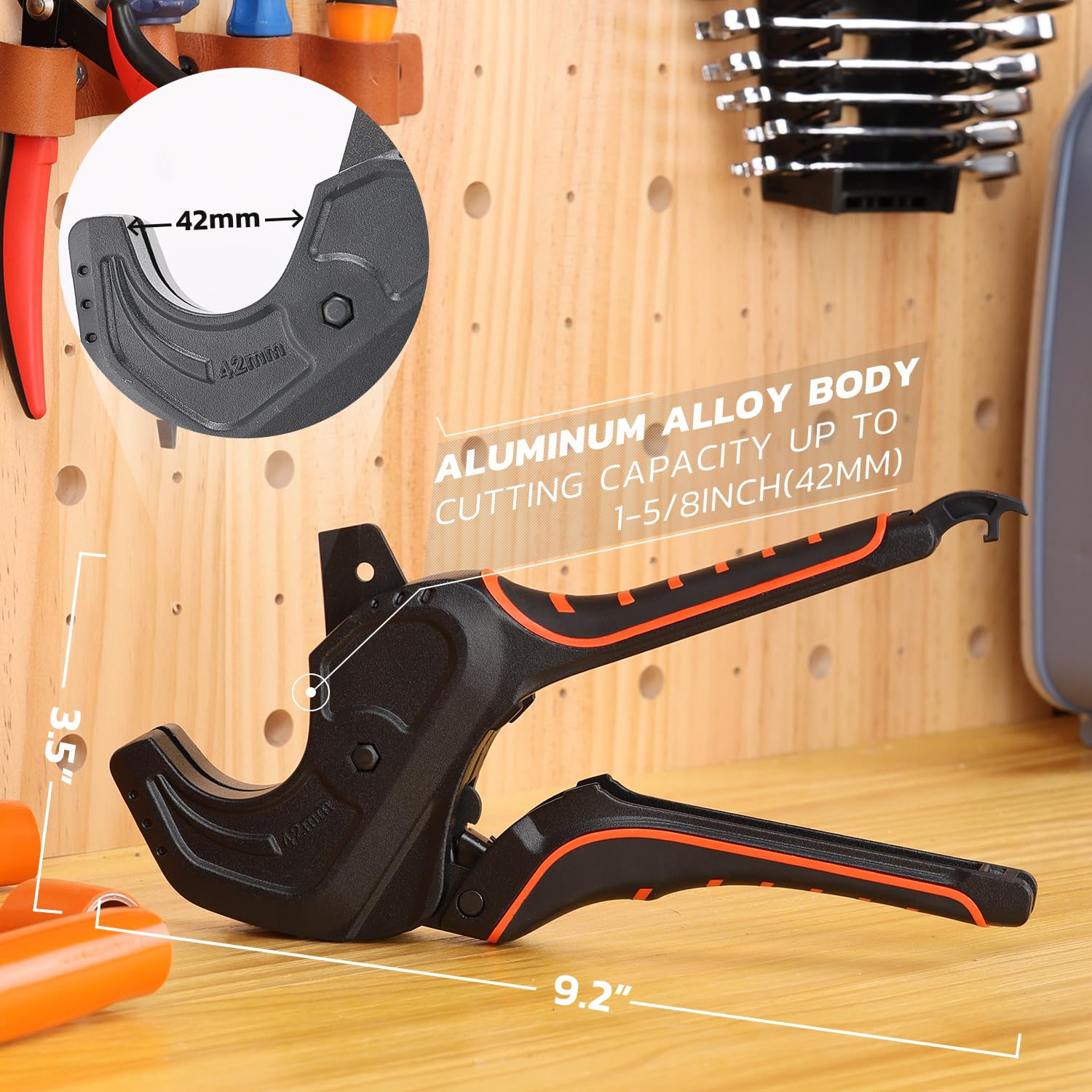 Snapklik.com : PVC Pipe Cutter,Cuts Up To 1-5/8",Pex Cutter,Tubing ...