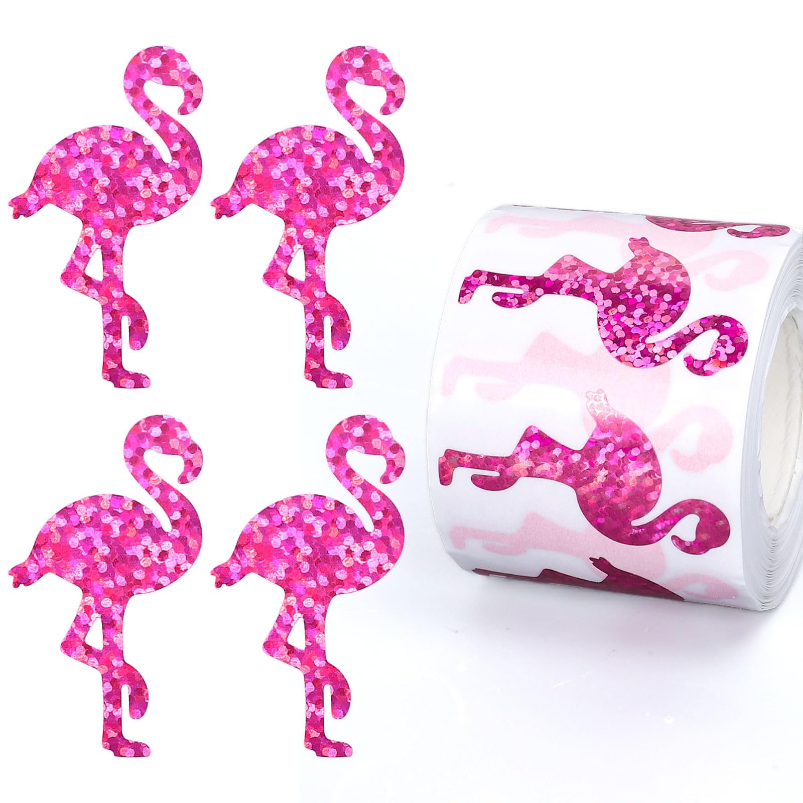 Amazon.com: JarThenaAMCS 500Pcs Summer Flamingo Stickers Pink Flamingo ...