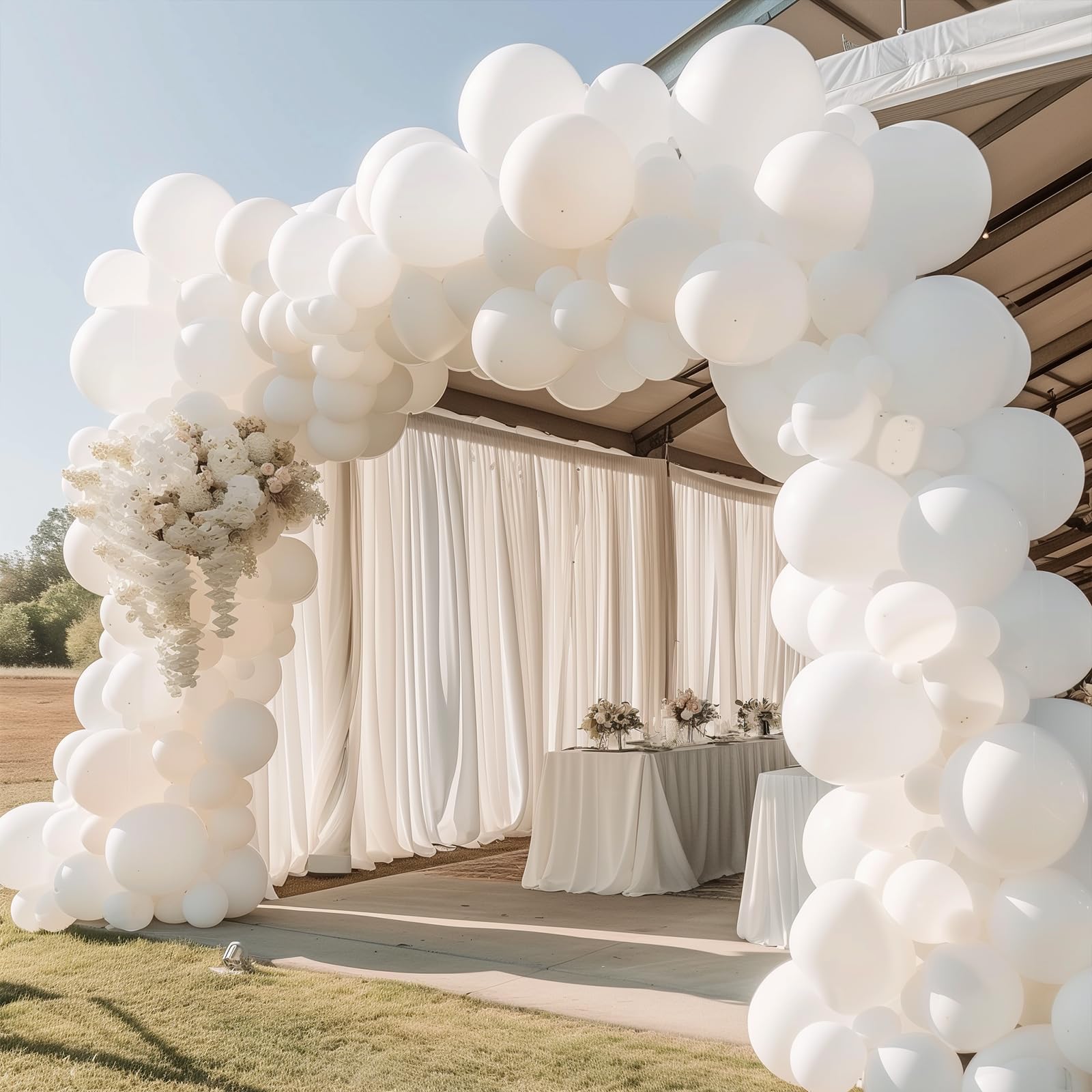 Snapklik.com : 110 Pack White Balloons 12 Inch Latex Party Balloons For ...