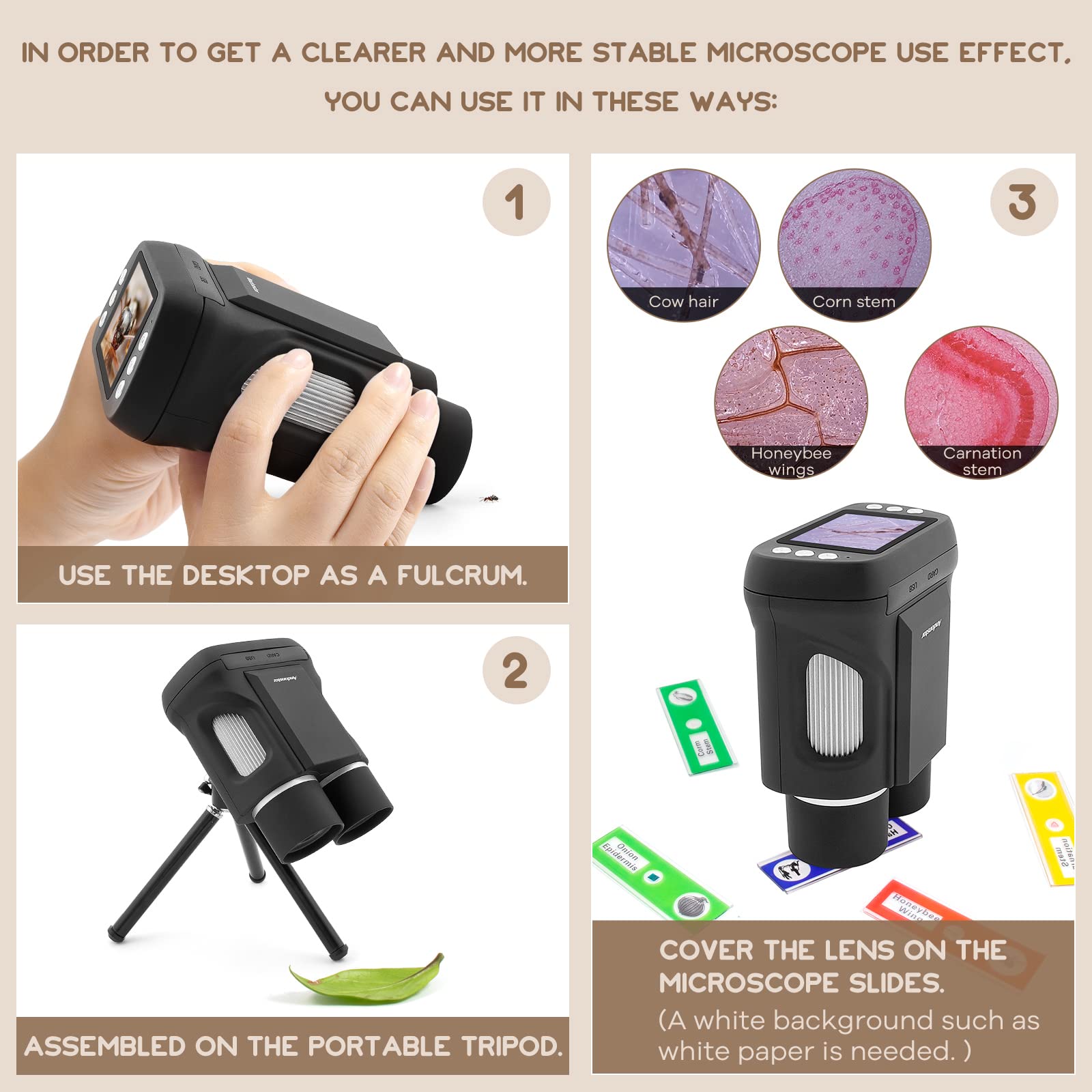 Snapklik.com : AD122 Kids Microscope&Telescope Double Lens, Portable ...