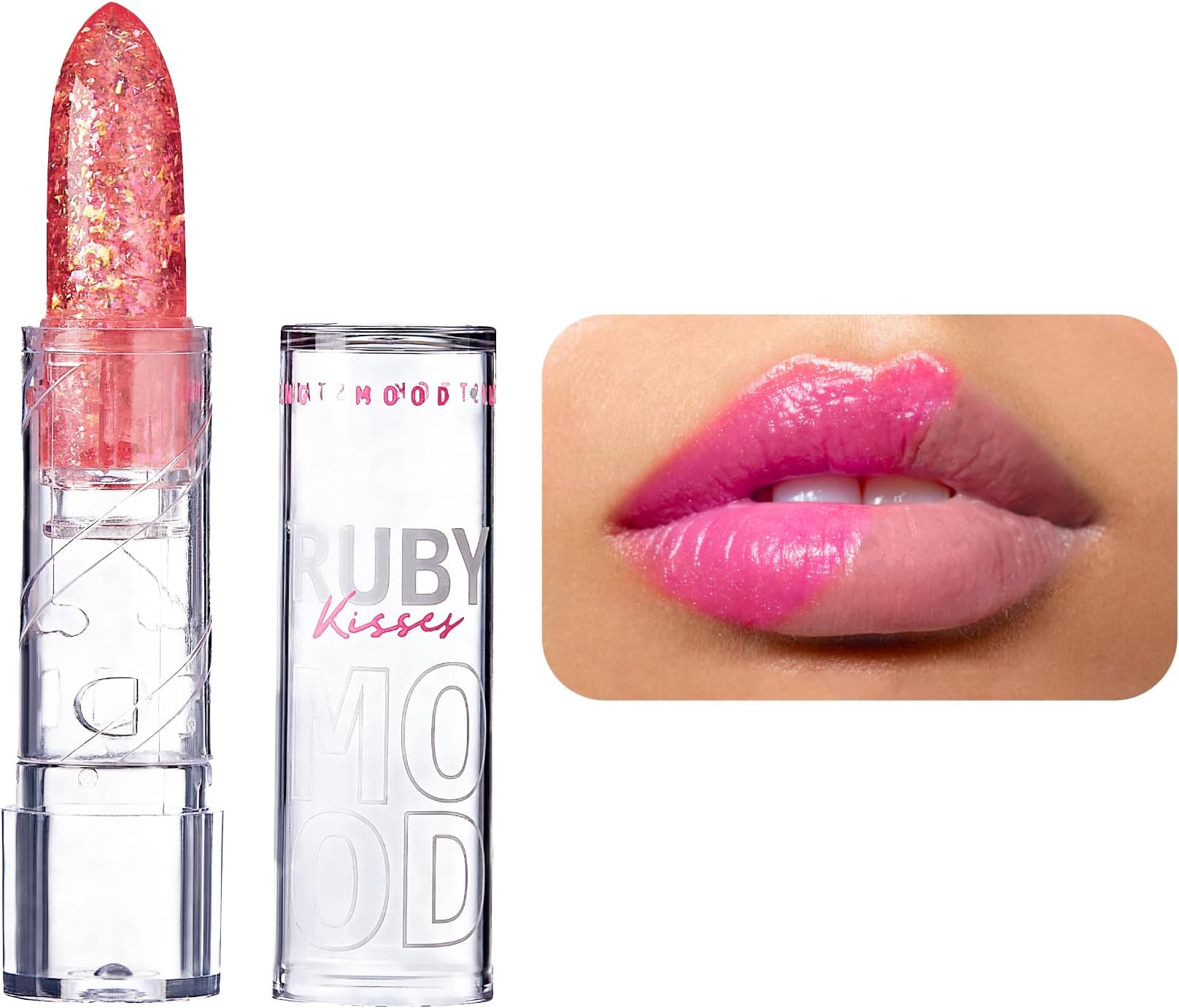 Amazon.com : Ruby Kisses Staining Mood Lipstick, Prestige Glitter pH ...