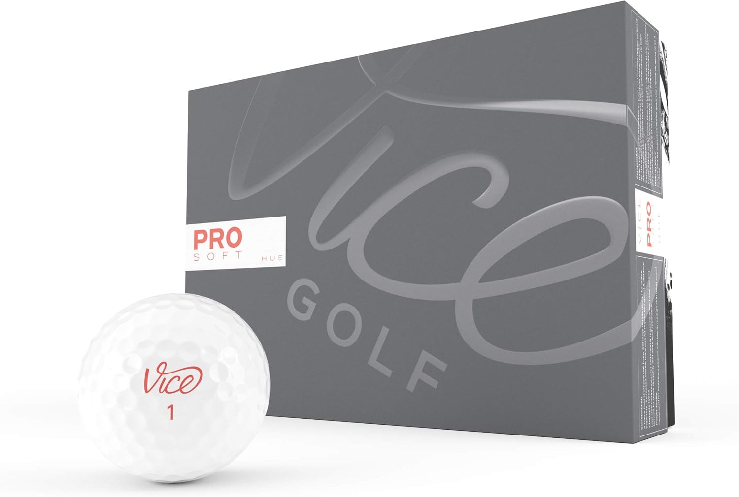 Amazon.com : Vice Golf Pro Soft Hue Living Coral Golf Balls : Sports ...