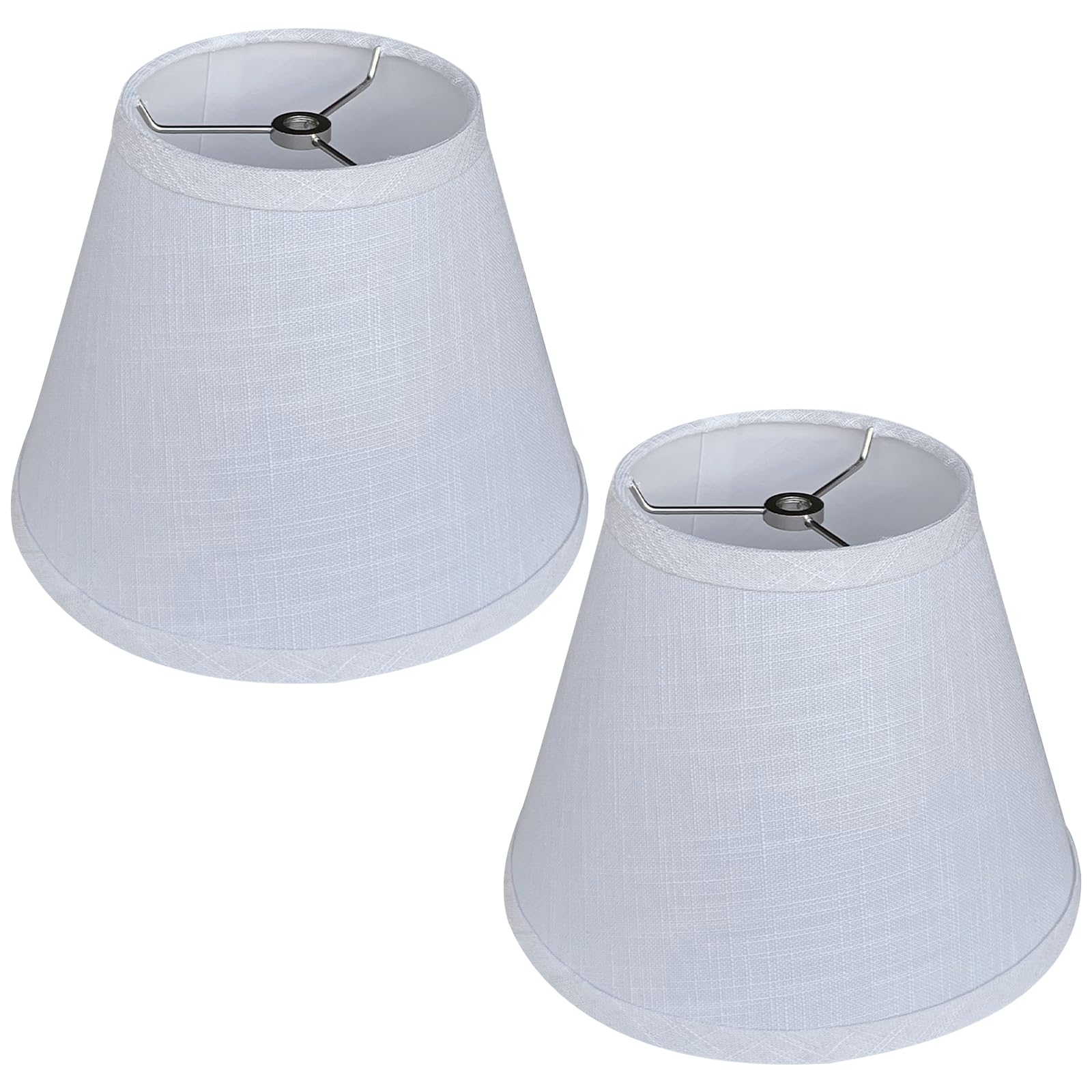 TOOTOO STAR Small Lamp Shades Set of 2, 5x9x7 Inch White Small Lamp ...