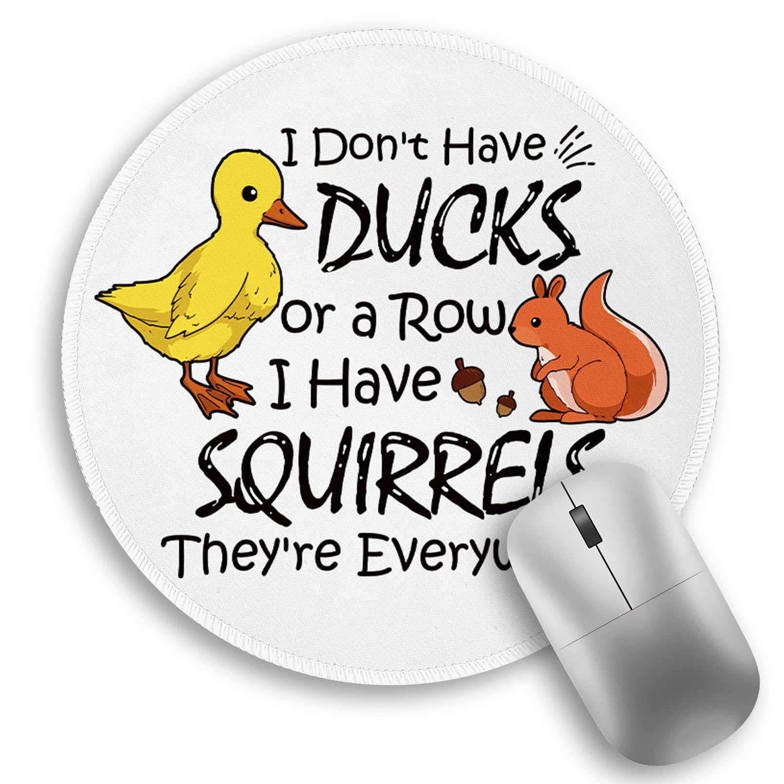 Amazon.com: Funny Saying Quote Mouse Pad, Small Round Mouse Pads for ...