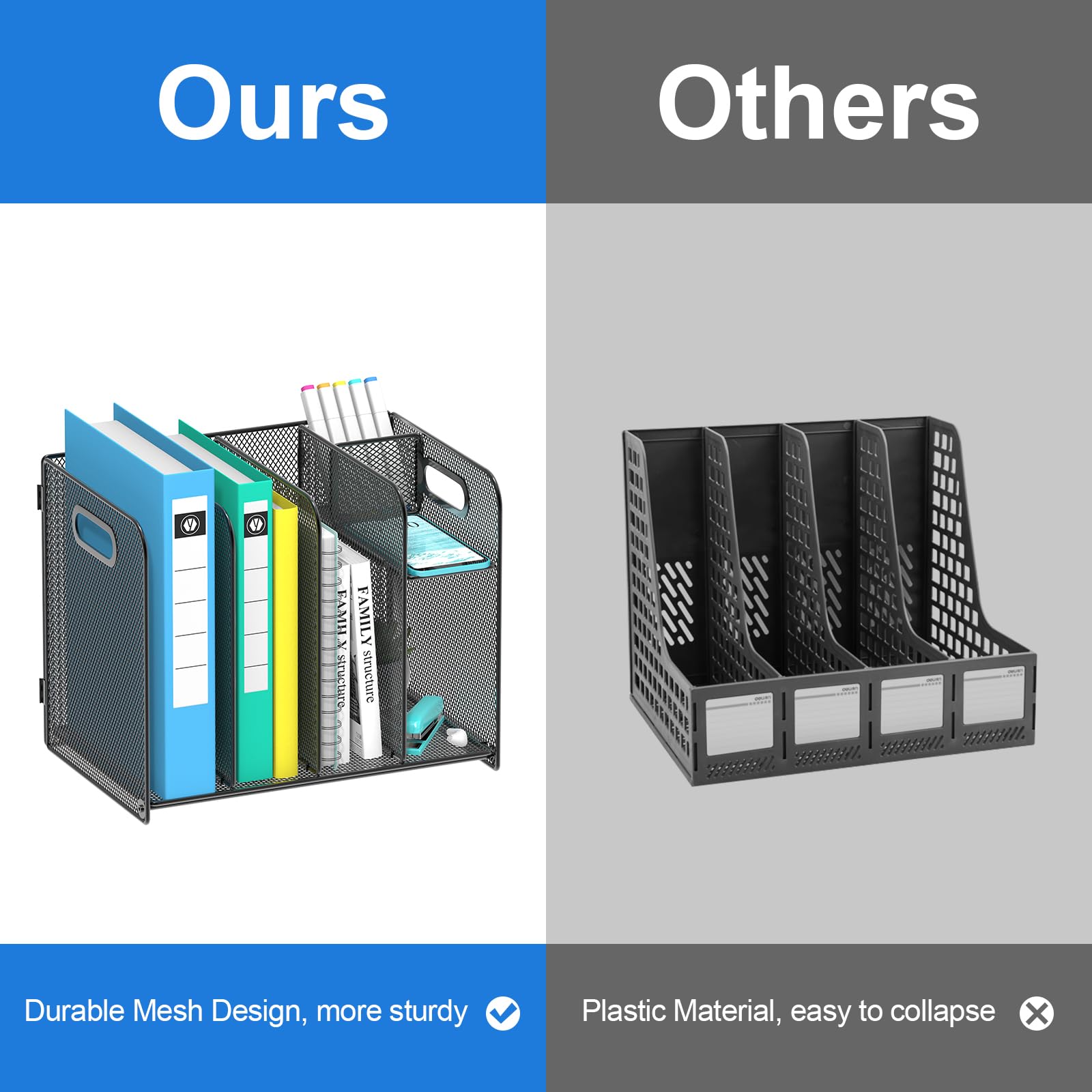 Snapklik.com : Samstar Vertical Magazine File Holder, Desk File ...