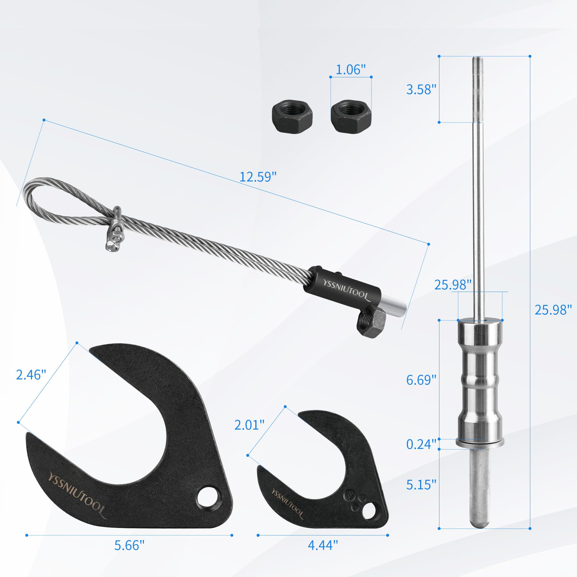 Snapklik.com : Inner CV Joint Puller Slide Hammer Front Wheel Drive ...