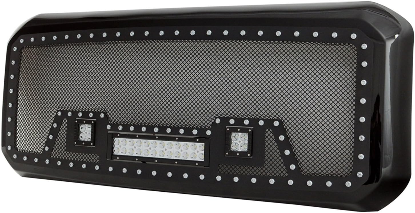 EAG Mesh Front Hood Grille ABS Replacement Upper Full Grill Fit for 11 ...