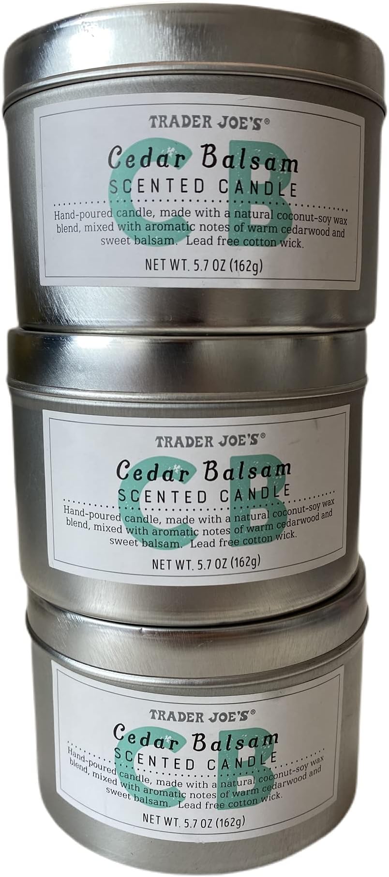Amazon.com: Trader Joe's Cedar Balsam Scented Candle (Pack of 3) : Home & Kitchen