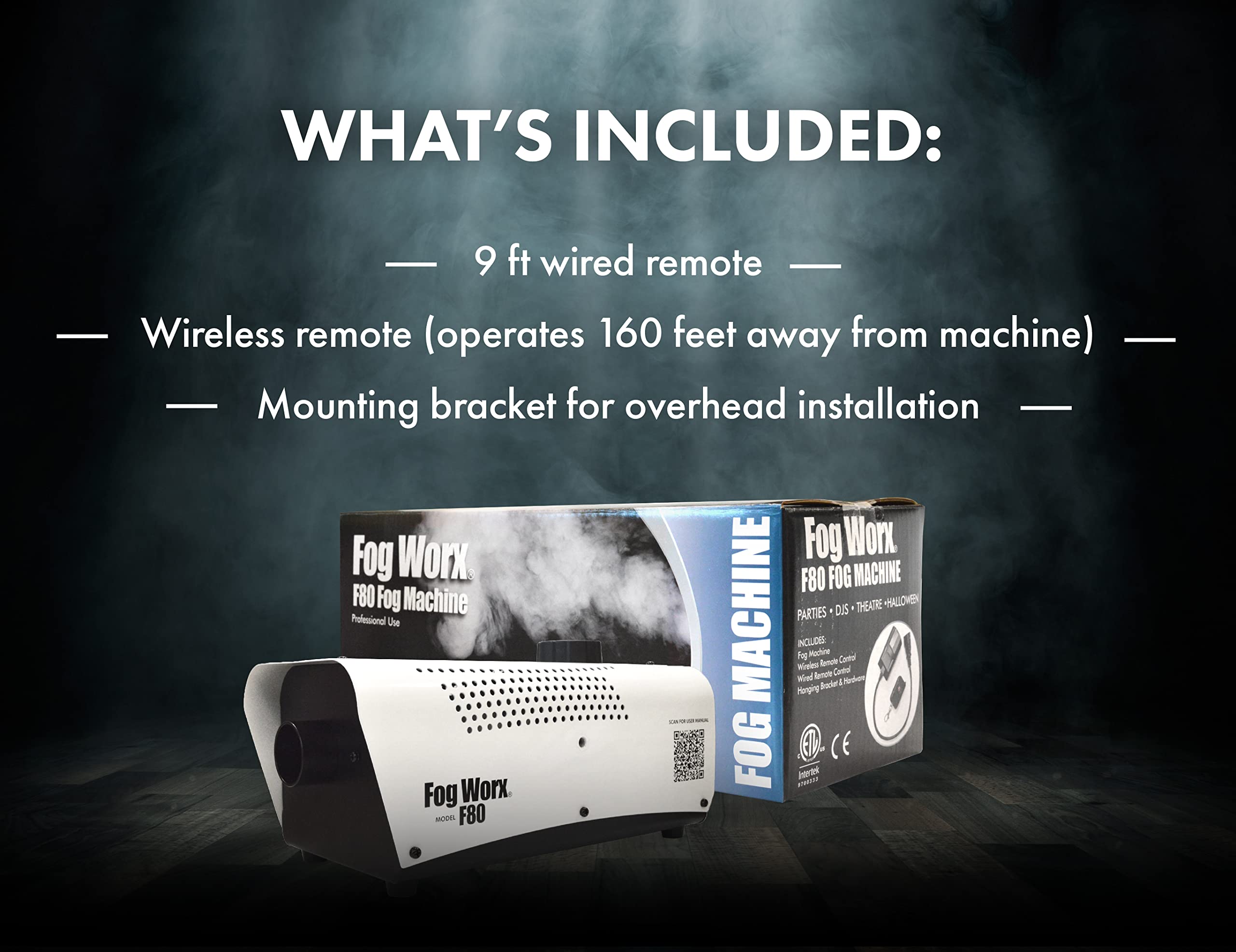 Snapklik.com : Fog Worx Professional 700-Watt Fog Machine Includes 9 ...