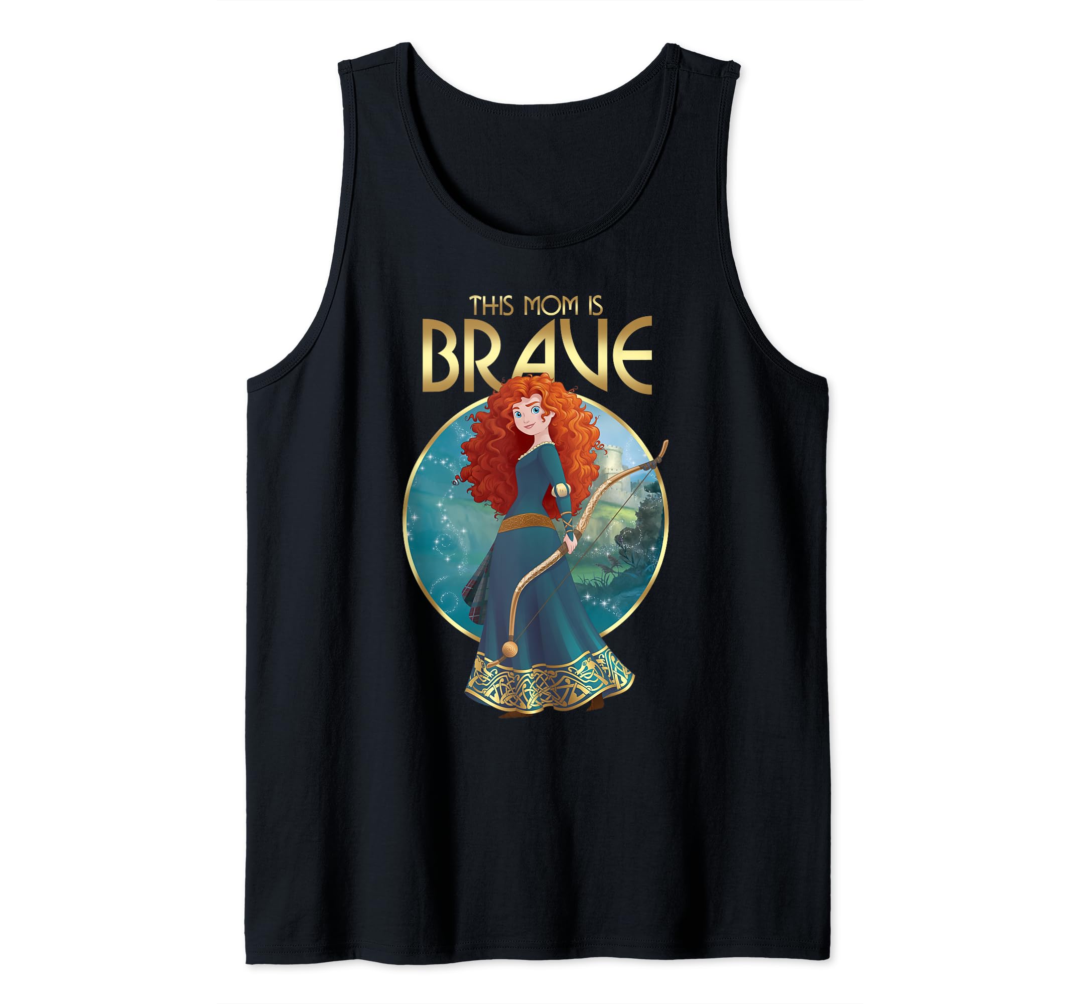 Amazon.com: Disney Brave Merida This Mom Is Brave Portrait Tank Top ...