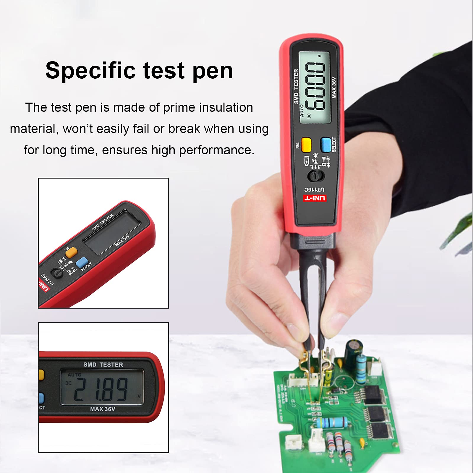 Uni T Digital Smart Smd Tester Handheld Resistance Capacitance Tester ...