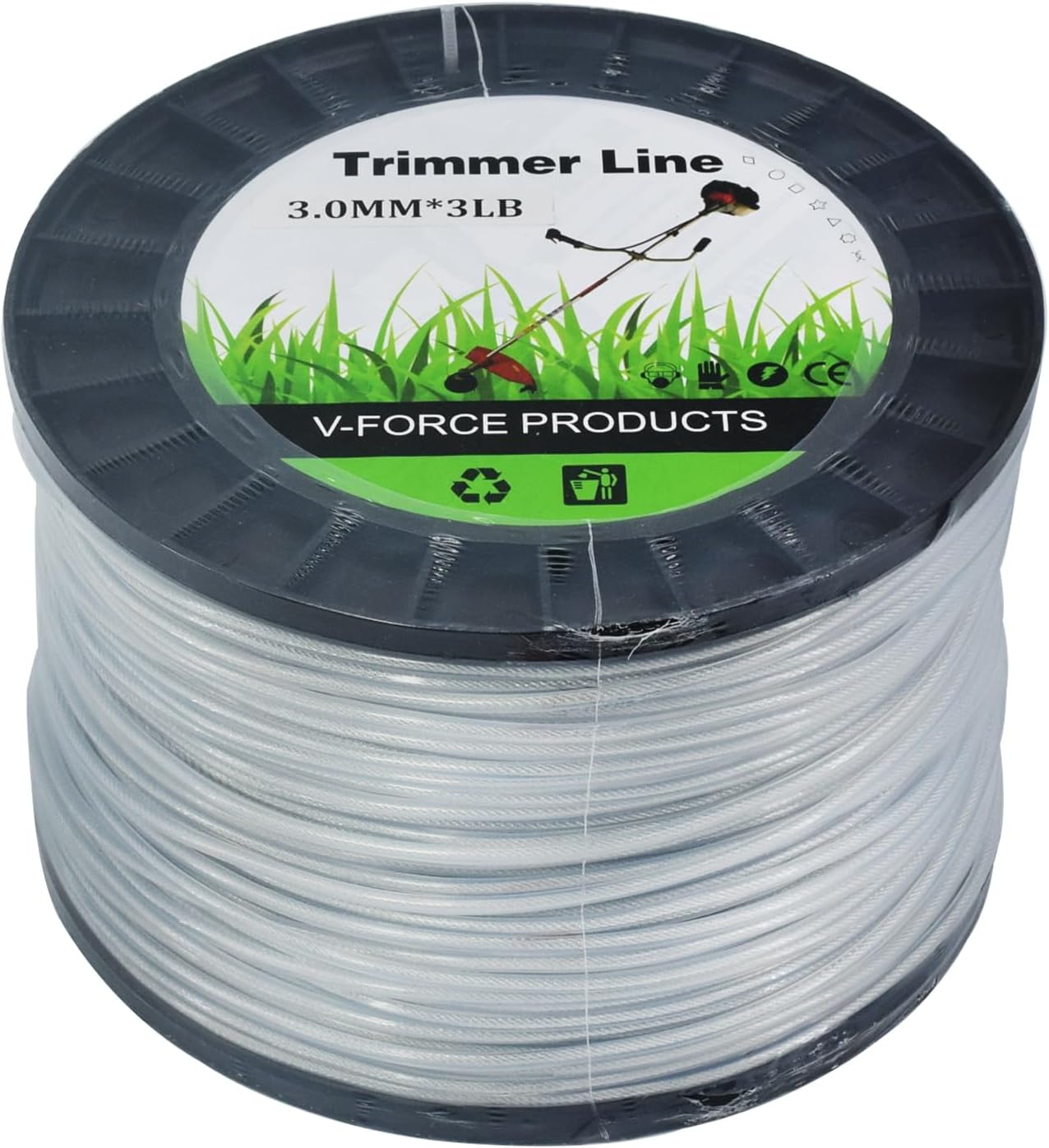 Amazon.com: BGTOOL .120" Round Trimmer Line Universal Steel Wire Grass ...