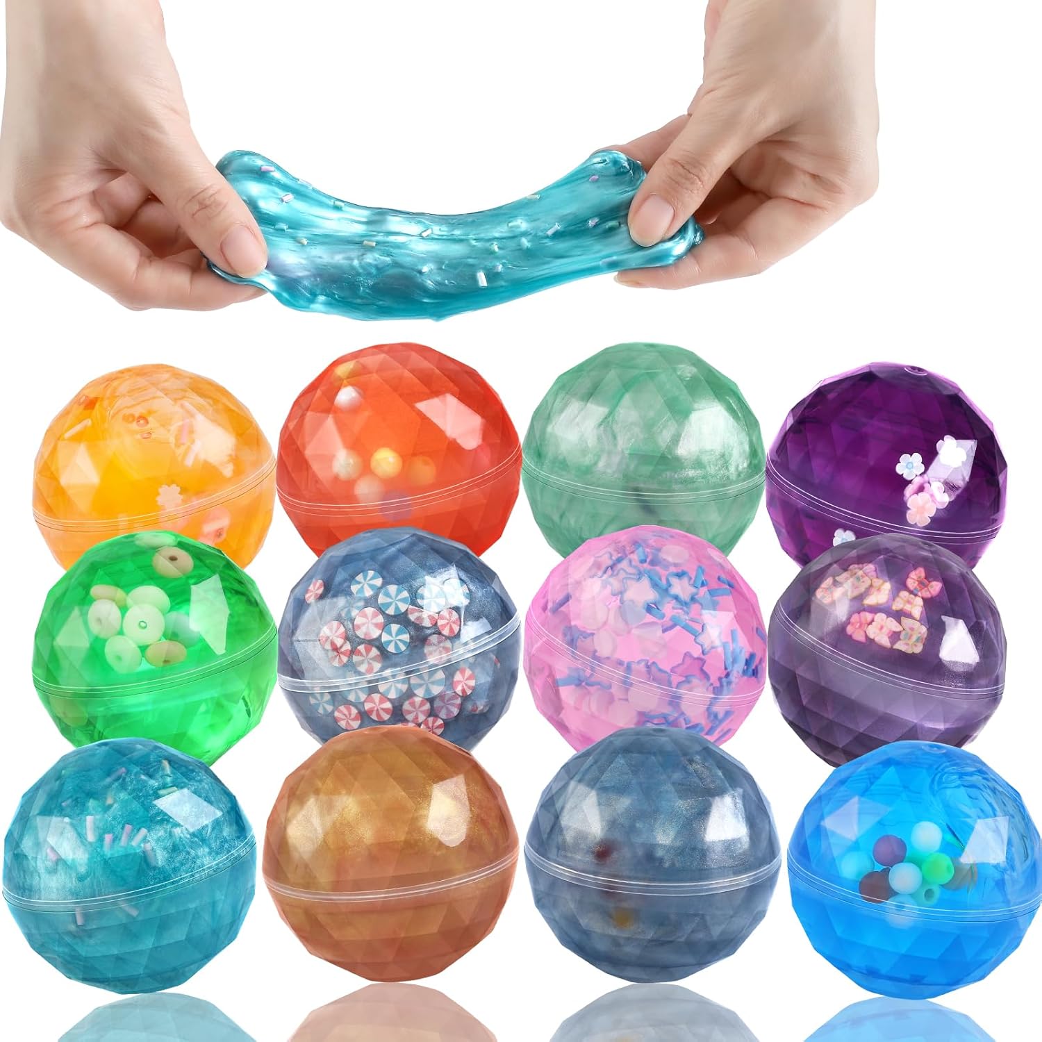 Amazon.com: Jawhock 12 PCS Crystal Slime Balls-Slime Party Favors for ...