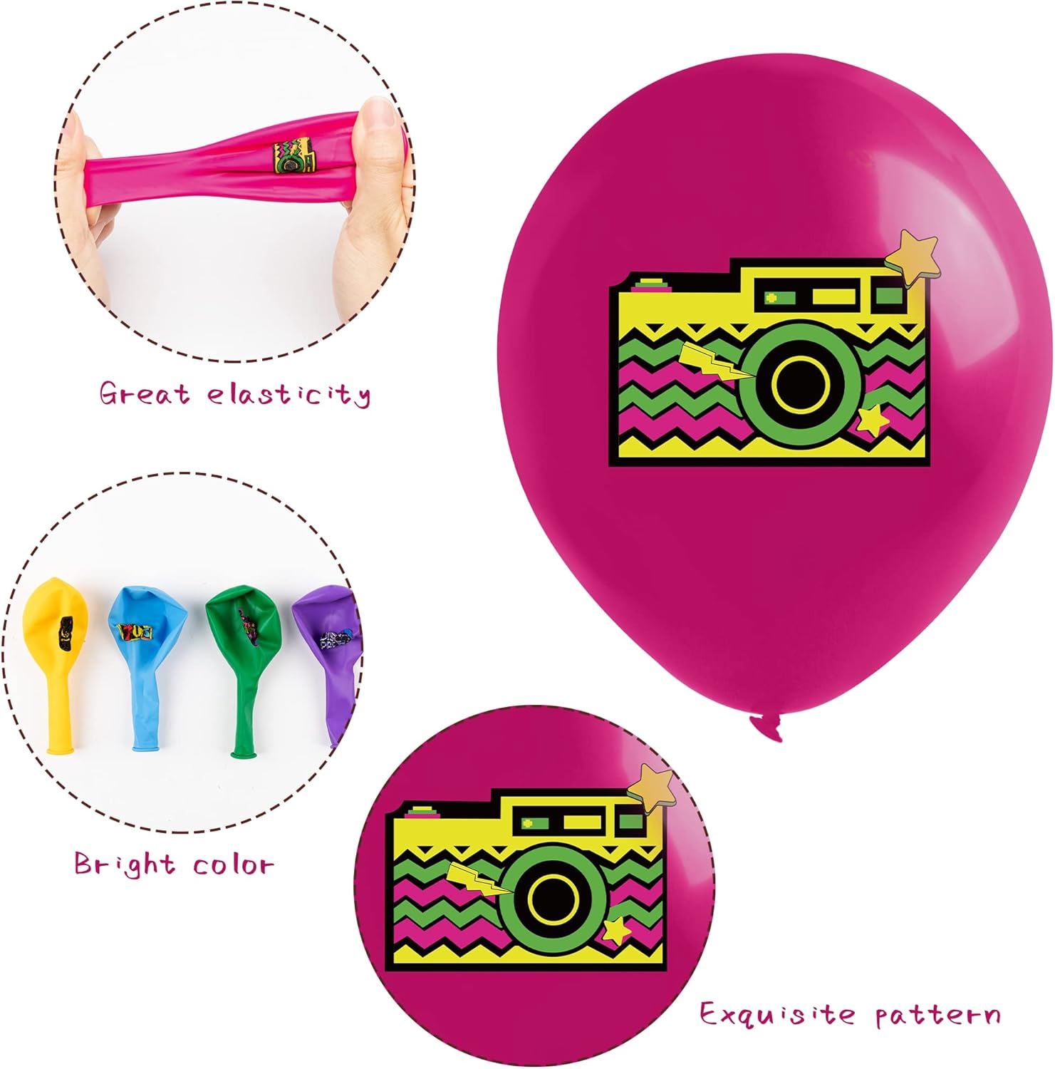 Buy 52Pcs Back to 70s Party Balloons Decorations Let’s Go Disco Party ...