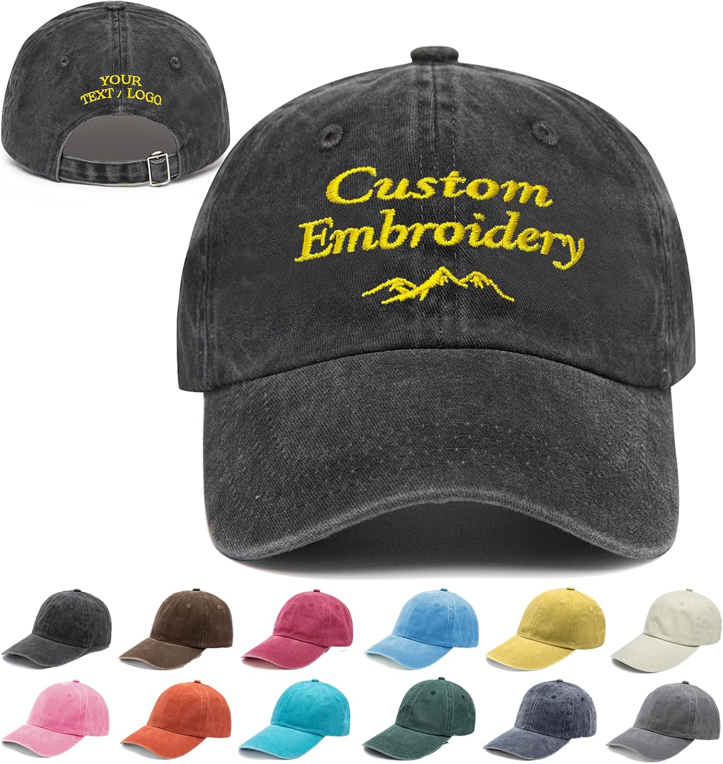 Custom Embroidered Baseball Hats, Personalized Embroidery Baseball Hats ...