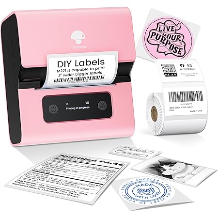 Amazon.com : Phomemo Thermal Label Maker - M221 New Flagship 3 ...