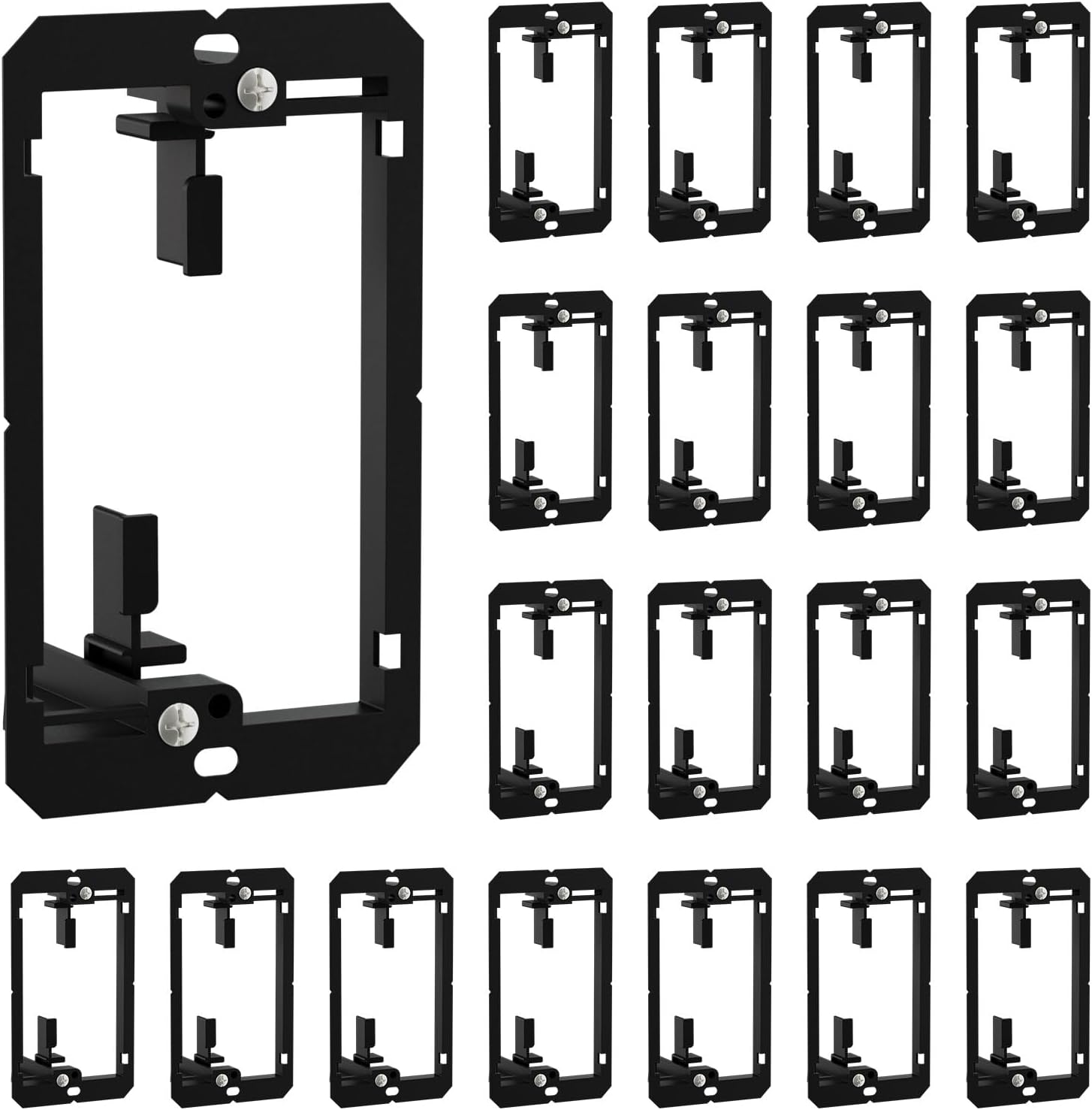 FGB 20 Pack Low Voltage Mounting Bracket, 1 Gang Low Voltage Box ...