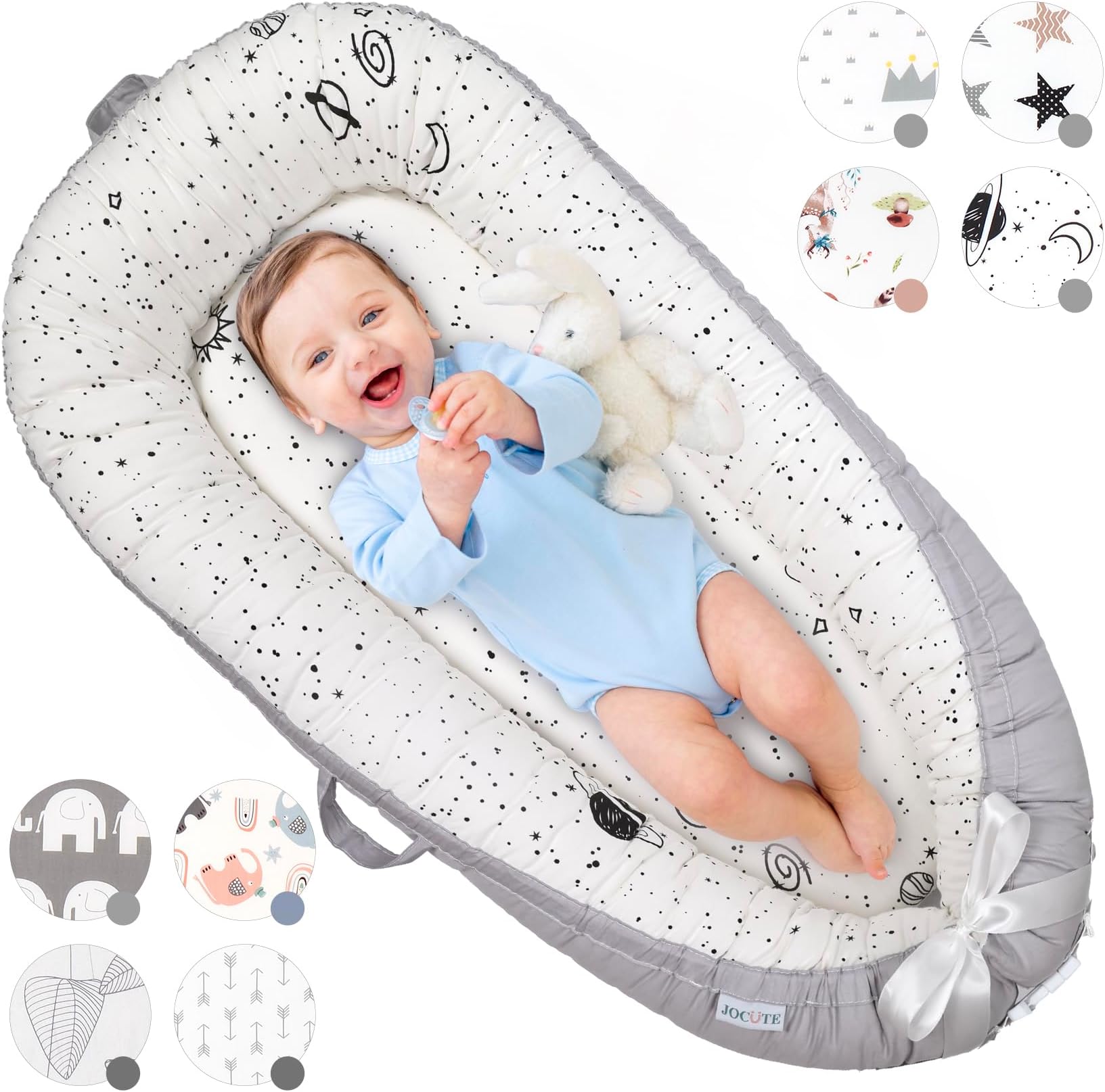 Amazon.com : Baby Lounger Cover, Cotton Newborn Nest Cover, Baby ...