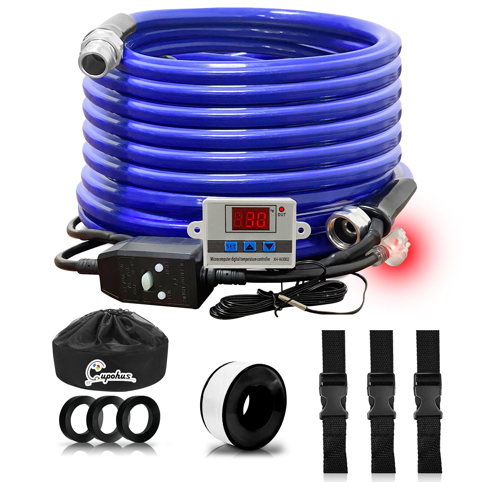 RV Fresh Water Hose Heated 100FT(2023 Upgrade) with Temperature Control ...