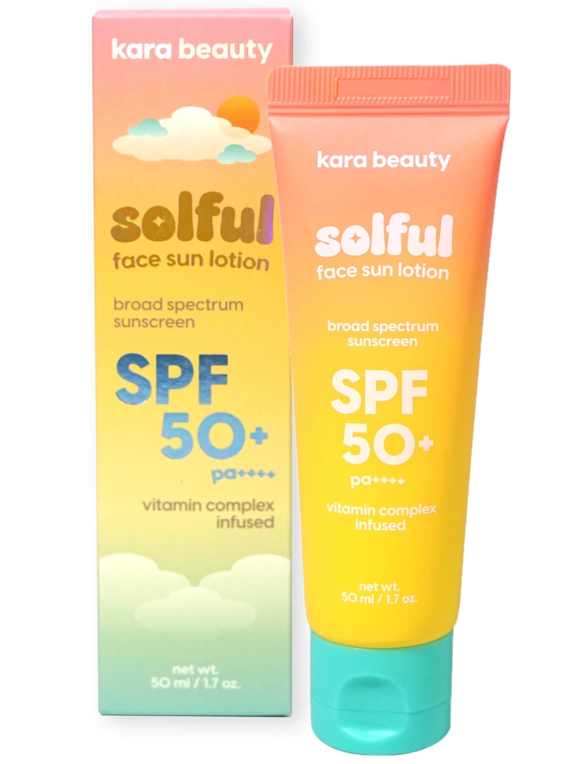Amazon.com: Kara Beauty SOLFUL Face Sun Lotion SPF 50+ PA++++ Korean ...