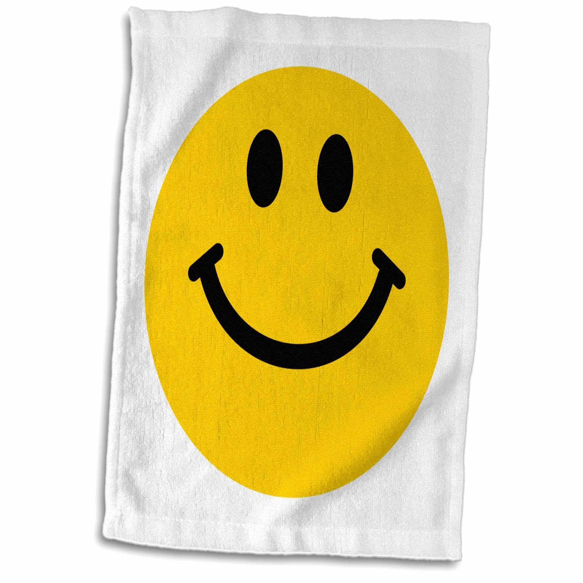 Amazon.com: 3D Rose Yellow Smiley Face-Cute Traditional Happy Smilie ...